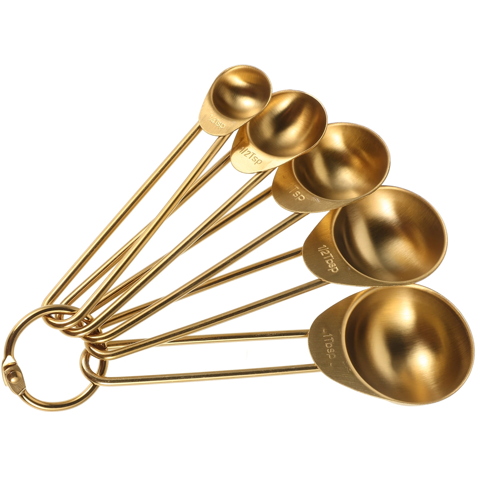 unbranded 1 Set of Measuring Spoons Stackable Stainless Steel Measuring ...