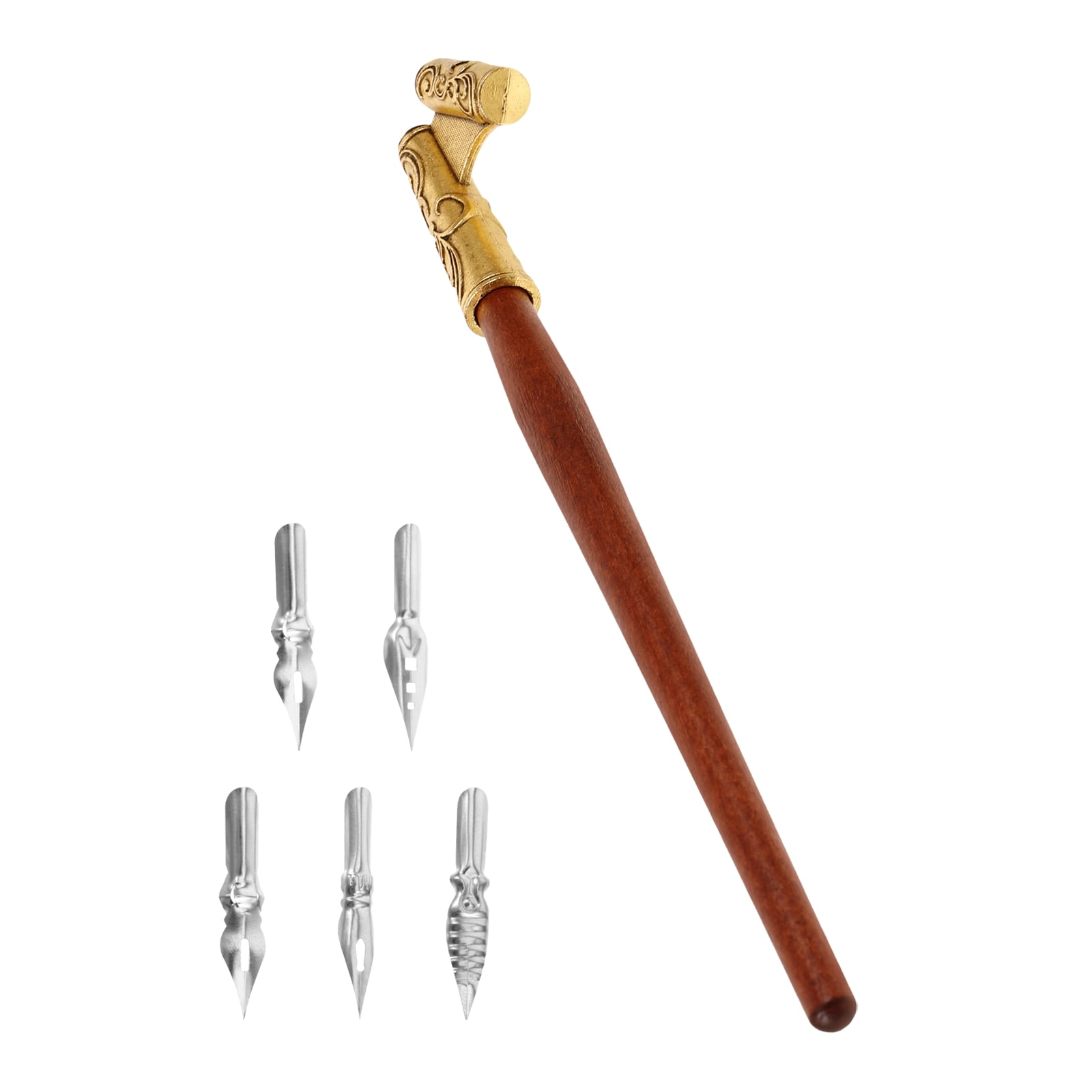 unbranded Marker Pens Fountain Pen Fine Wooden Dip Pen 17.80X3.50X1 ...