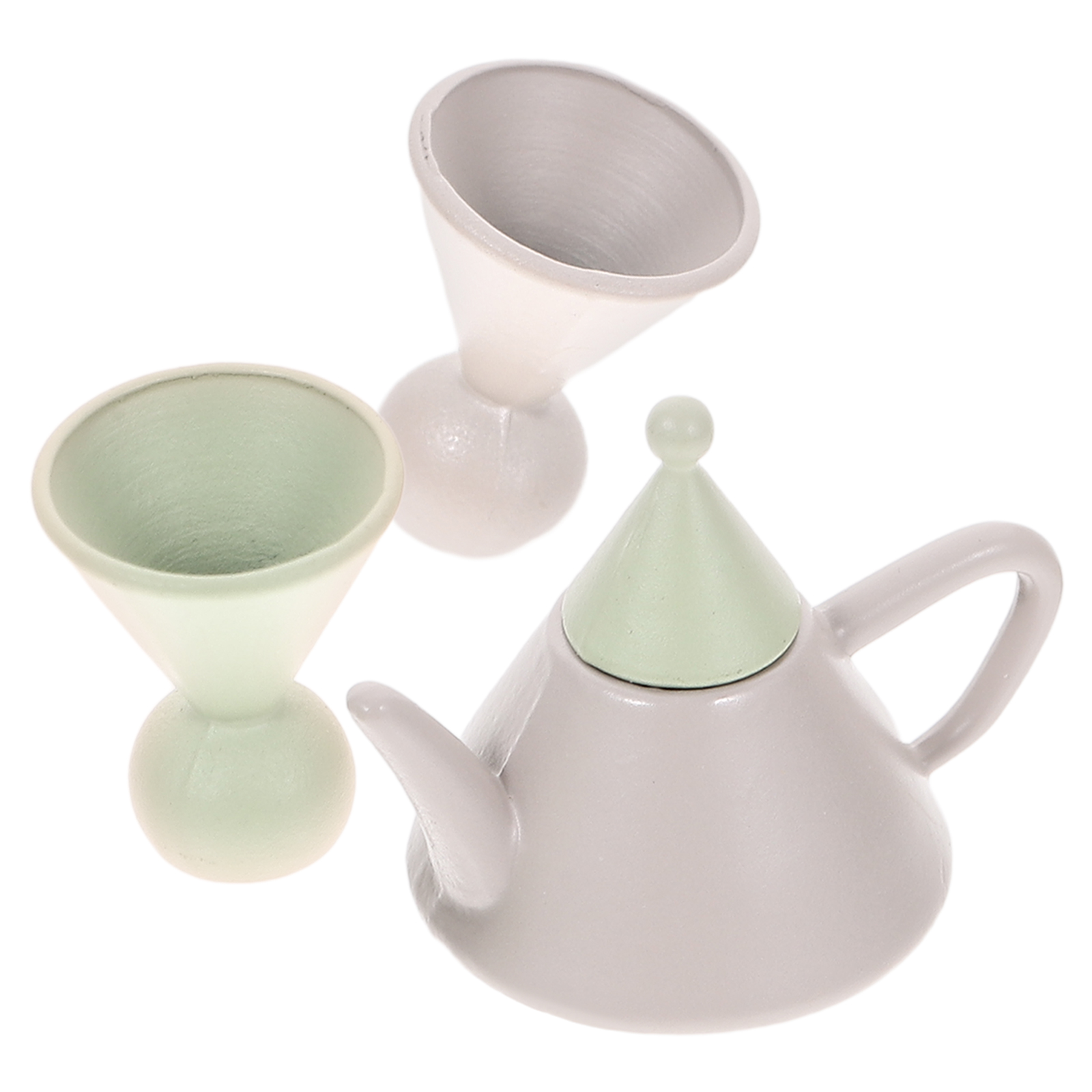 unbranded 1 Set Of Doll House Tea Kettle And Cup Models Doll House ...