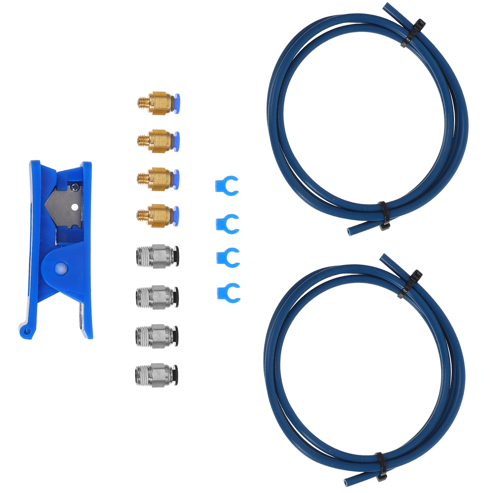 unbranded 1 Set PTFE Tubing with Cutter and Connectors 3d Printer ...