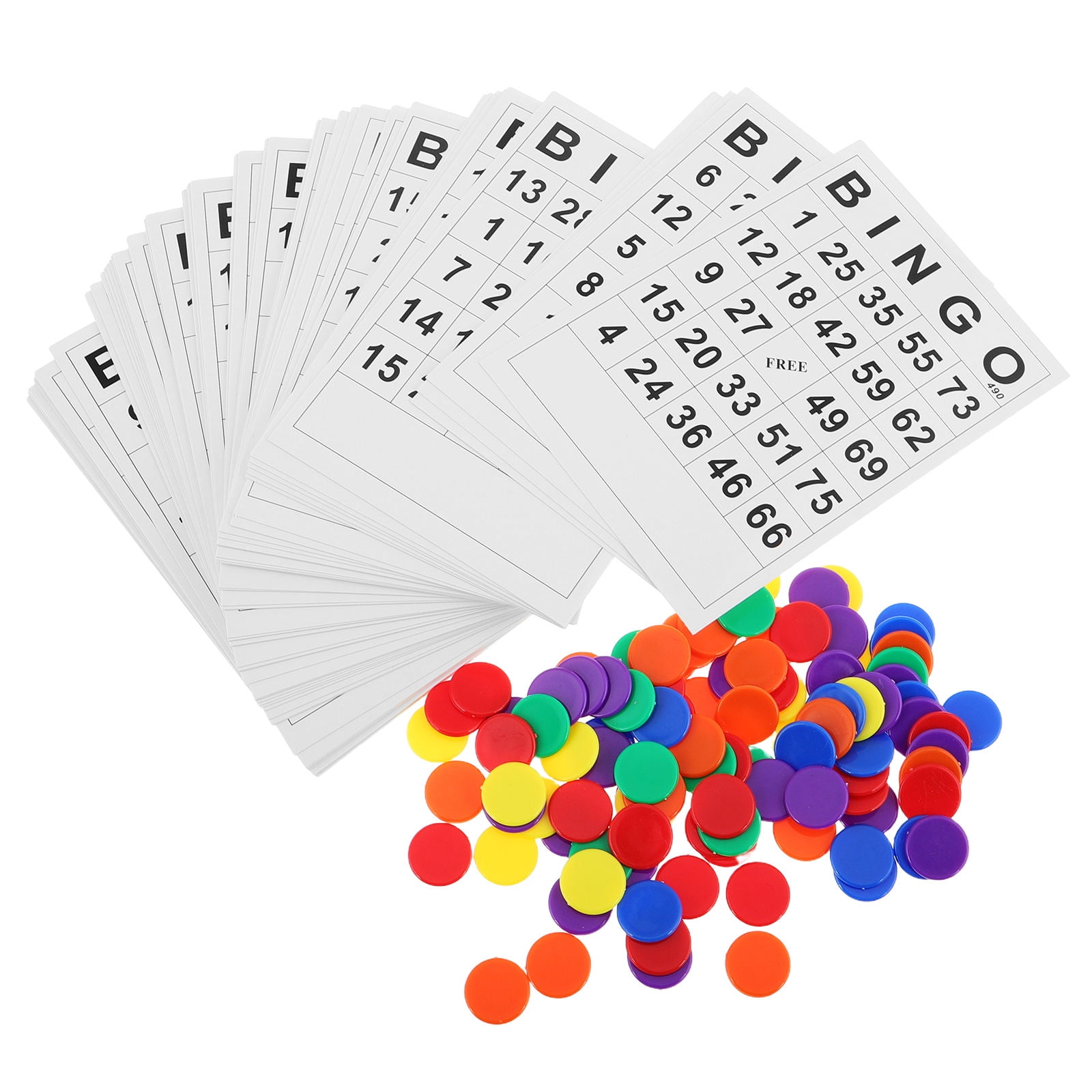 unbranded 1 Set Paper Bingo Cards Set Bingo Game Kit For Family ...
