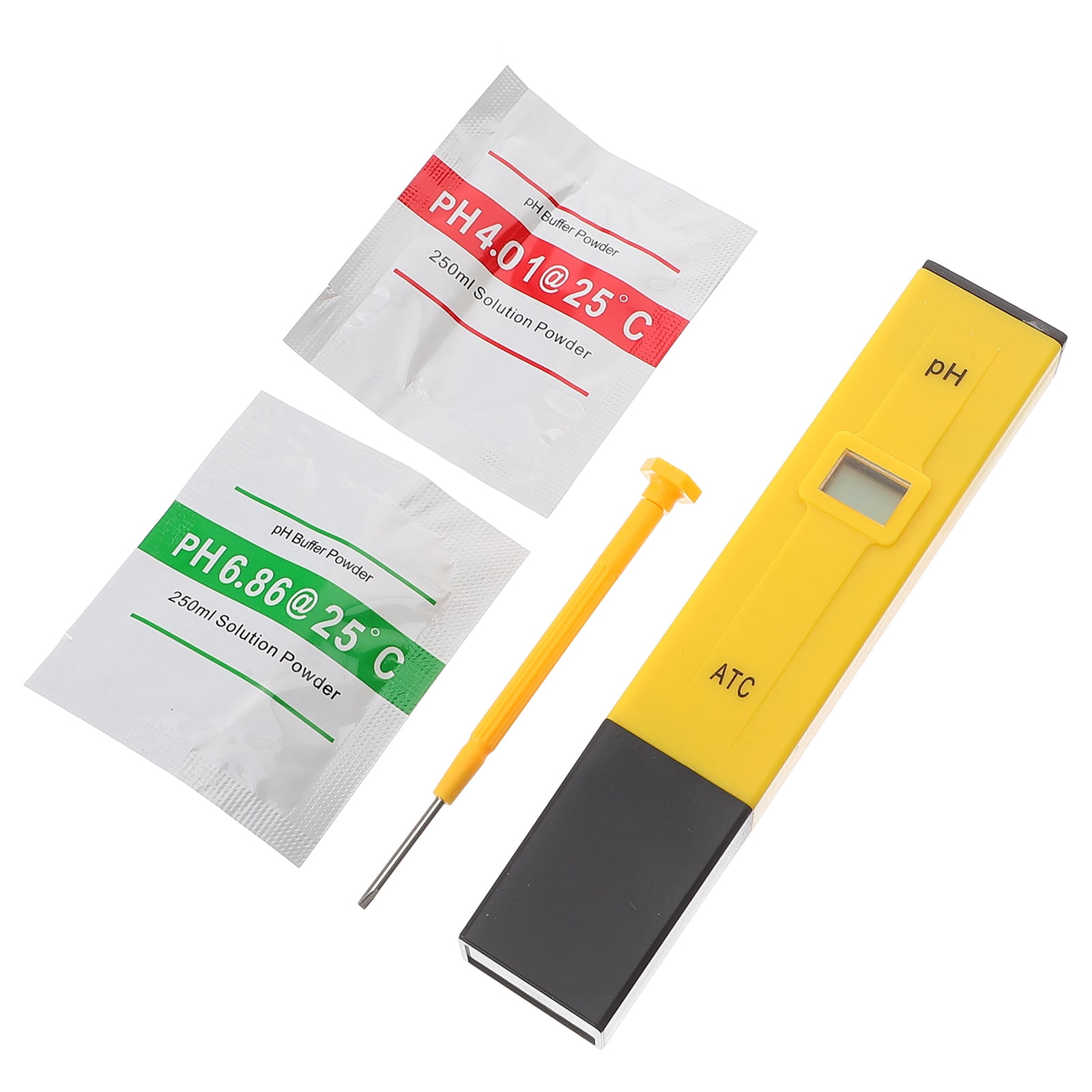 unbranded 1 Set Ph Meter ATC Ph Test Meter with Buffer Powder Digital ...