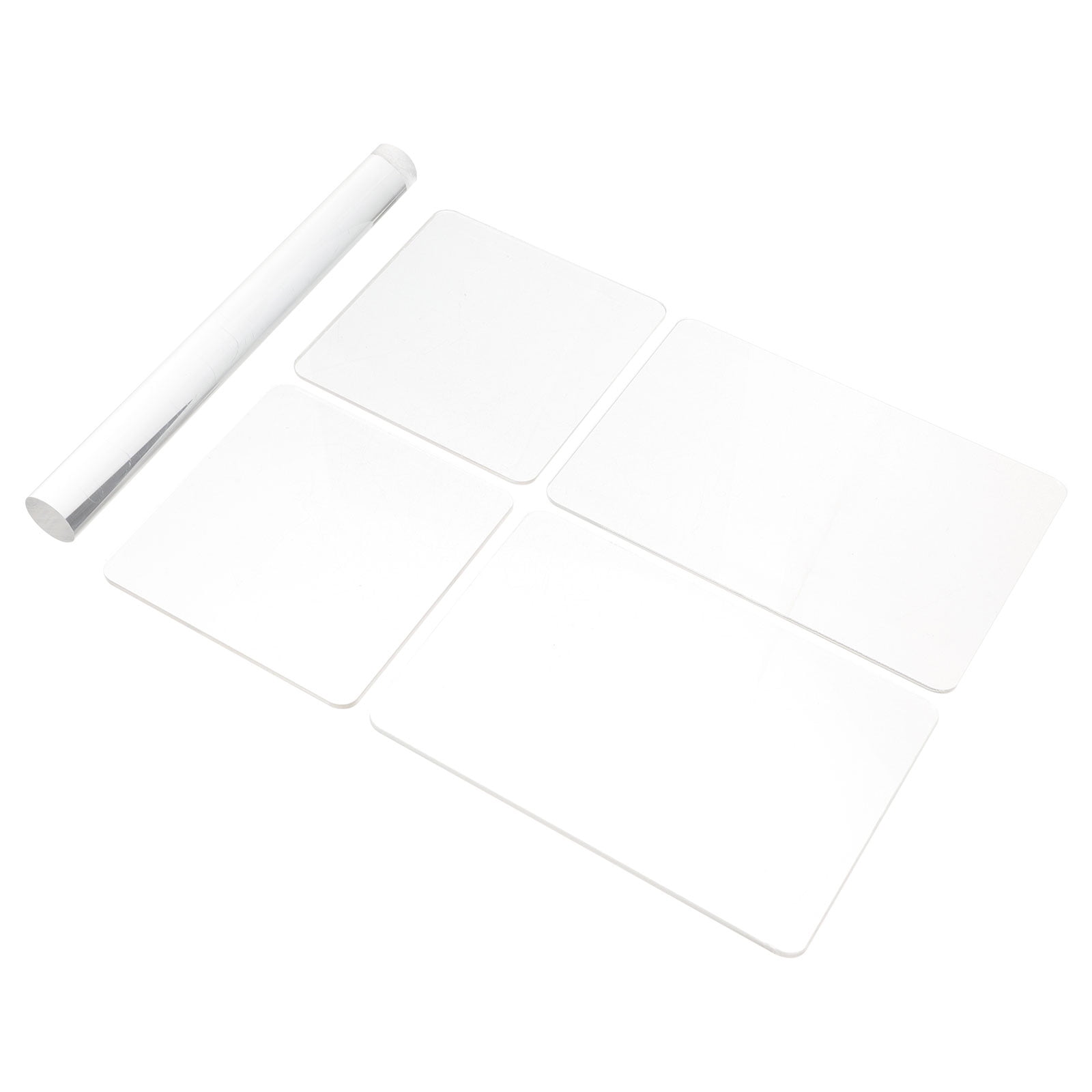 unbranded 1 Set Square Clay Pressing Plates Acrylic Sheet DIY Sculpting ...