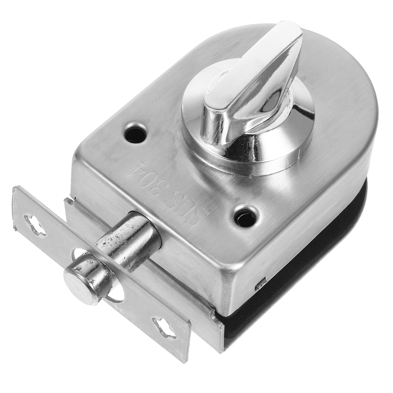 unbranded 1 Set Stainless Steel Glass Door Lock Sliding Double Door ...