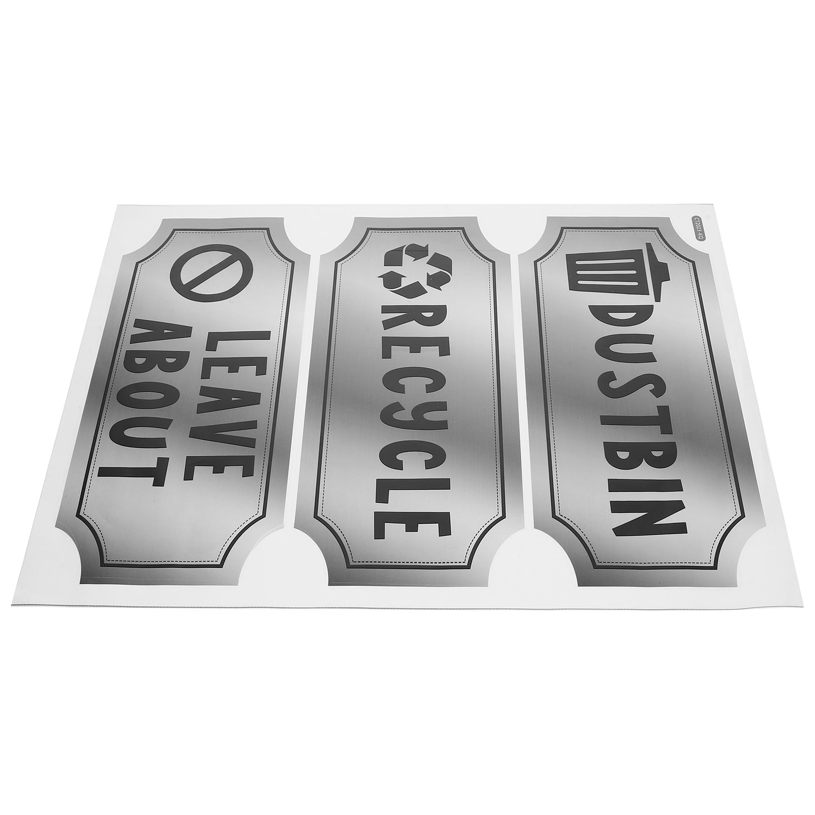 unbranded 1 Set Waste Bin Sticker Trash Bin Sign Label Sticker Waste ...