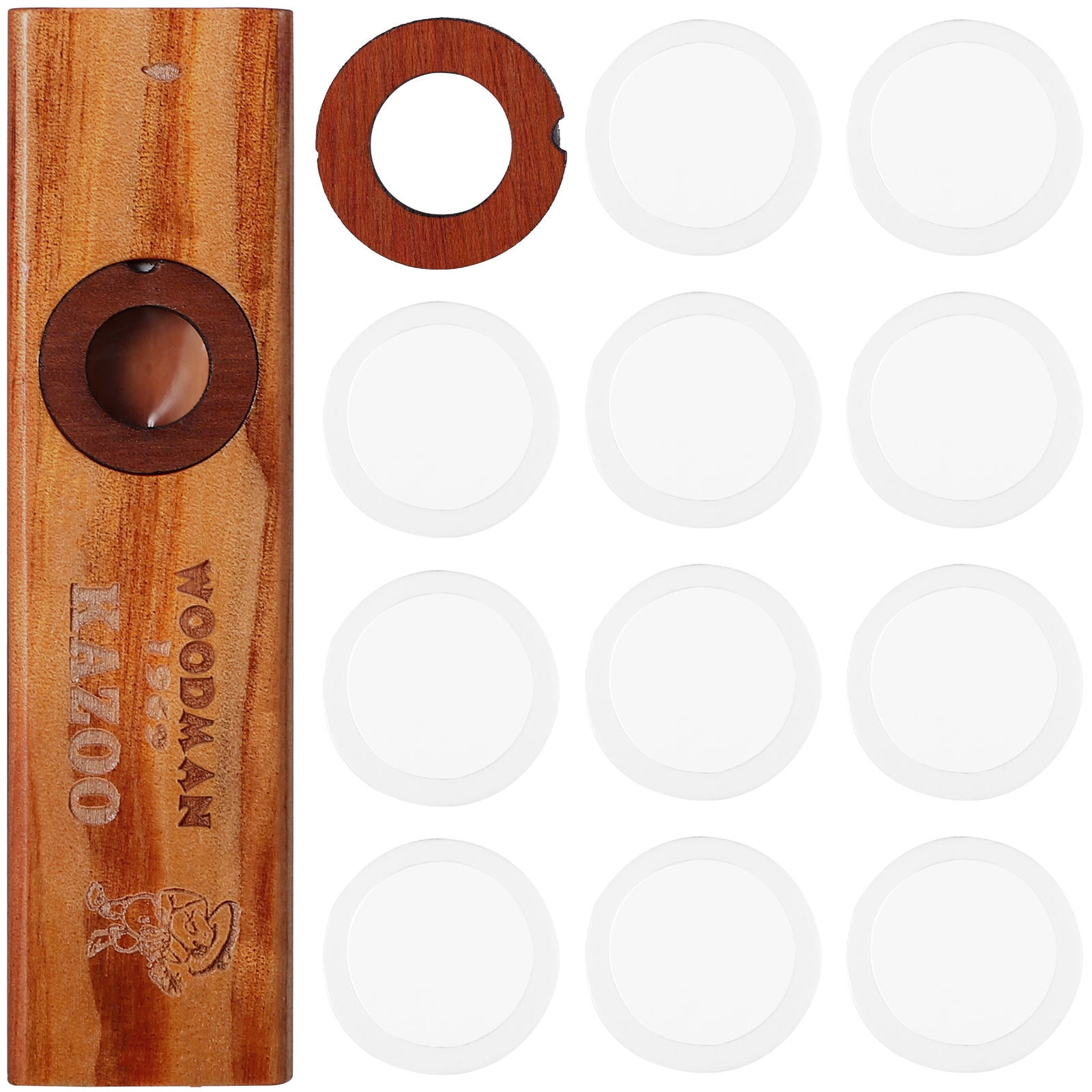 unbranded 1 Set Wood Kazoo Flute Guitar Piano Ukulele Partner Portable ...