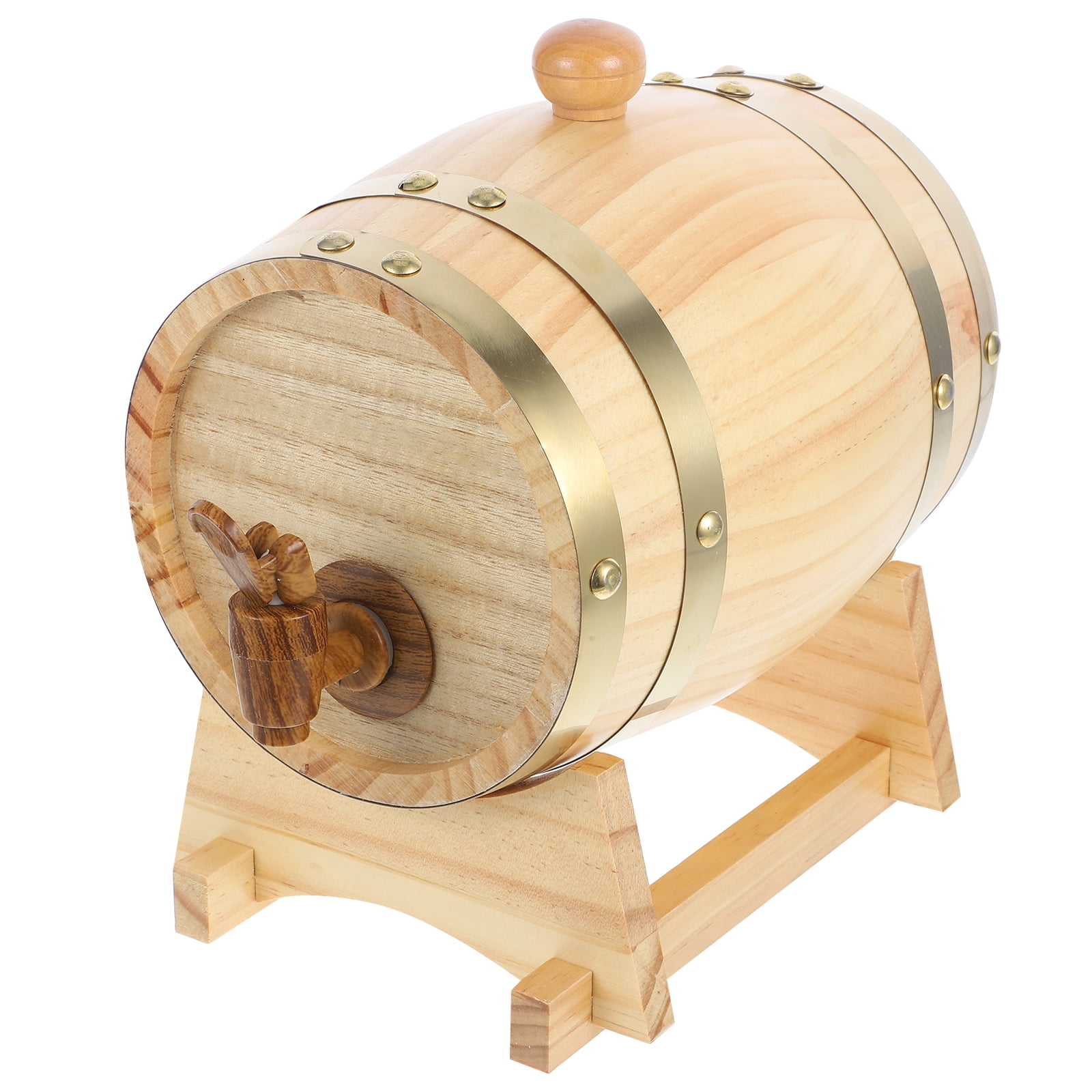 unbranded 1 Set Wooden Barrel Wood Red Wine Barrel Bar Wood Beer Aging ...