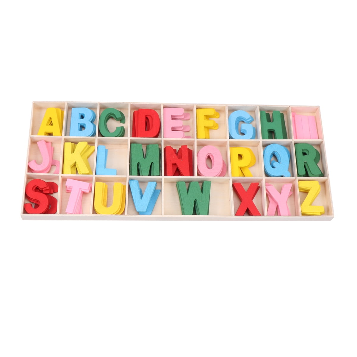 unbranded 1 Set Wooden Craft Letters Toy Portable Wooden Alphabet ...