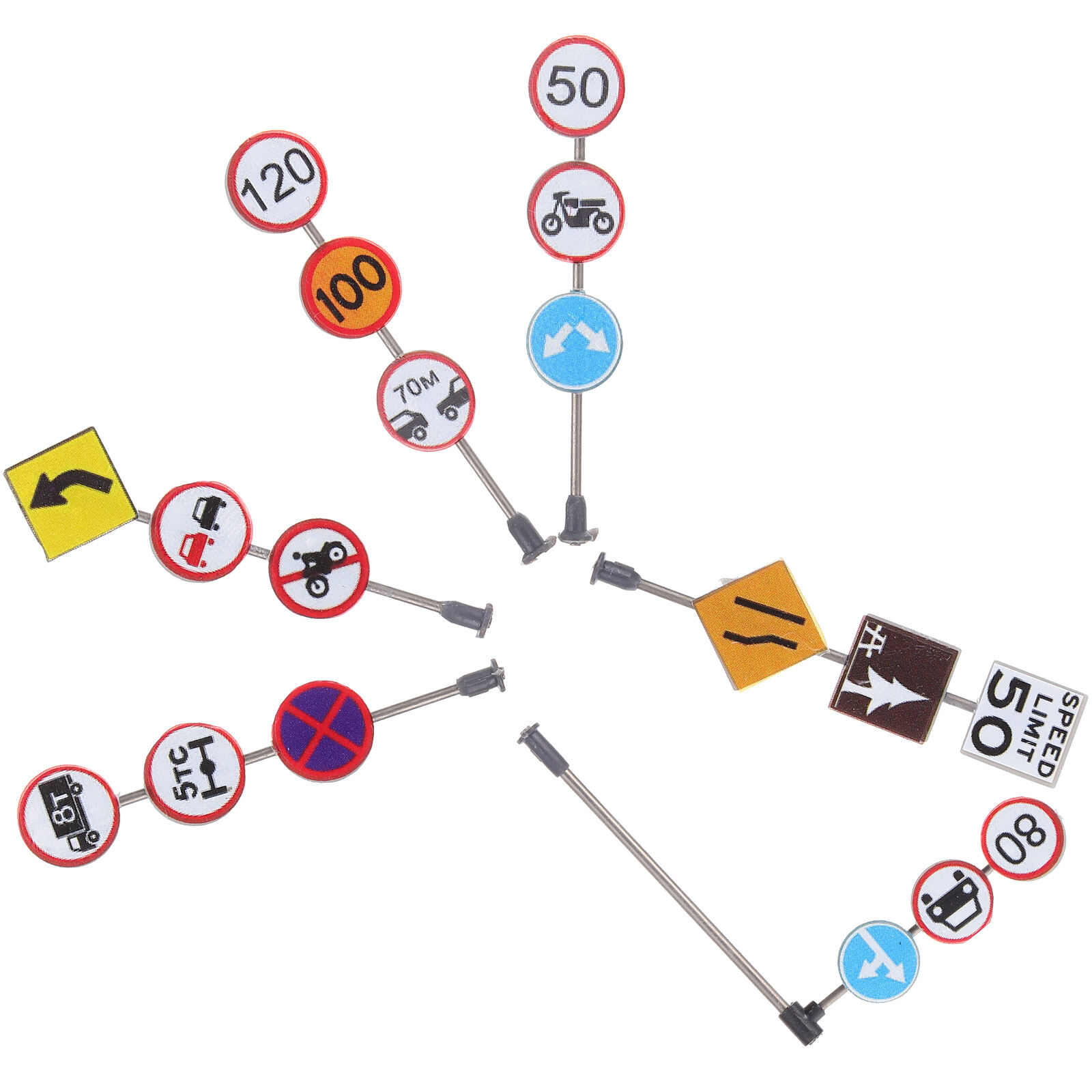 LITINKIMI Simulation Traffic Sign Toy Traffic Signs Model Assorted ...