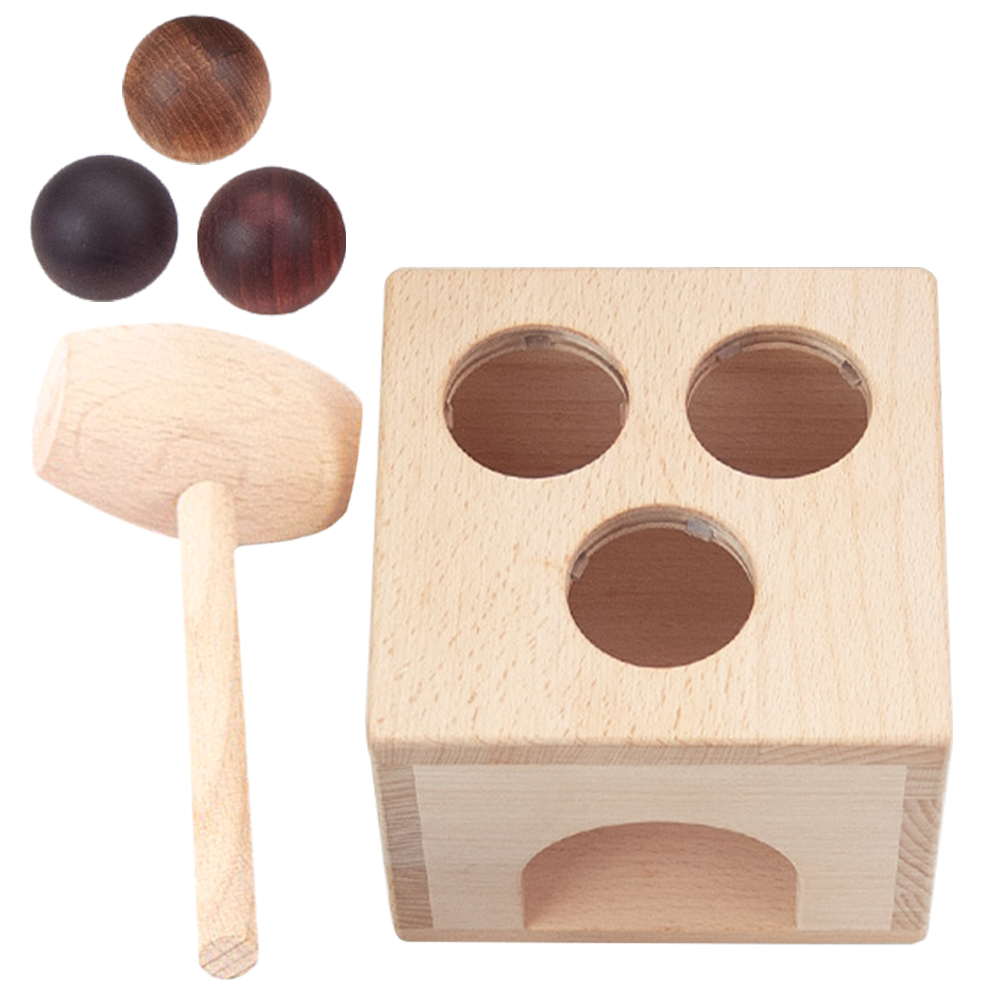 unbranded 1 Set of Box Ball Drop Toy Funny Home Game Toy Wooden Knock ...