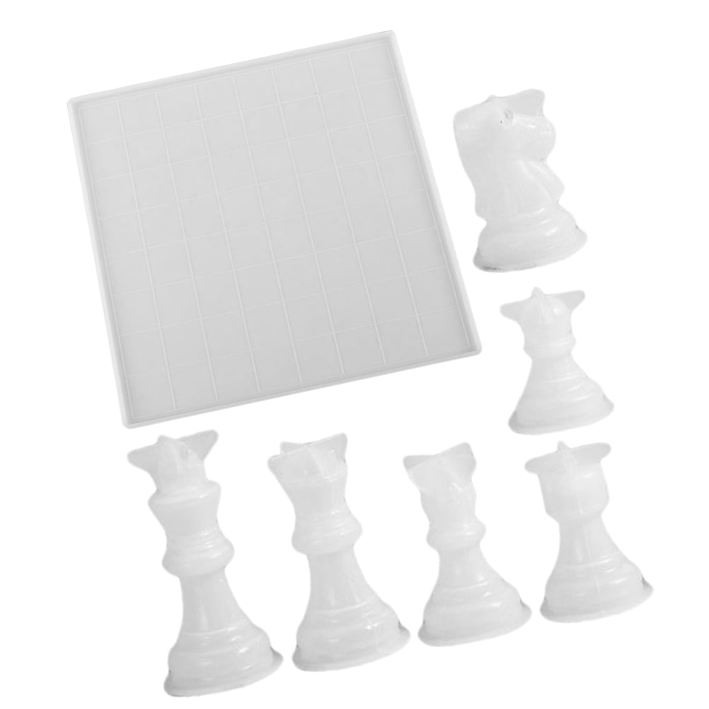 unbranded 1 Set of Chess Molds Chess Silicone Moulds Diy Chess Molds ...