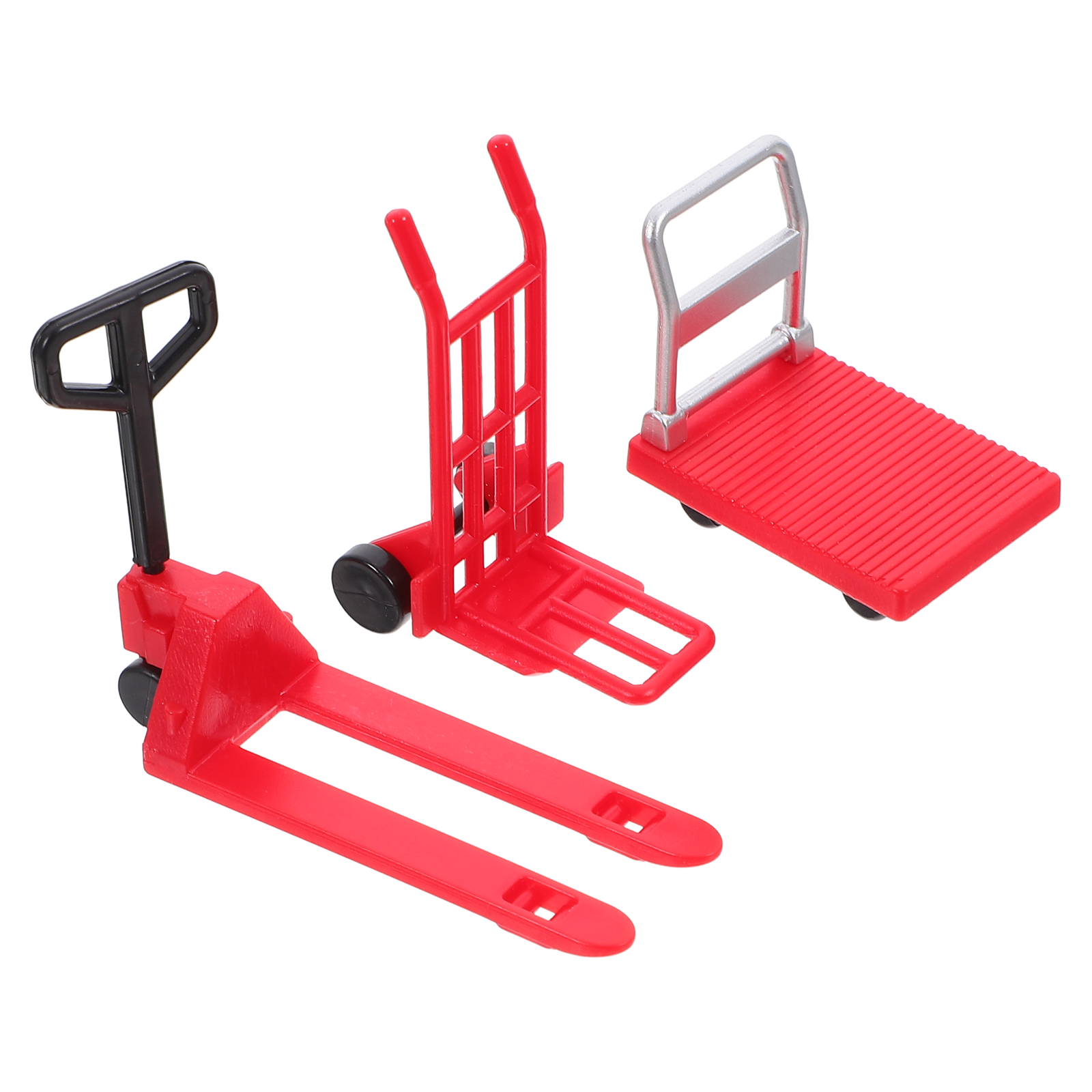 unbranded 1 Set of Miniature Forklift Platform Cart Hand Pulley Toy ...