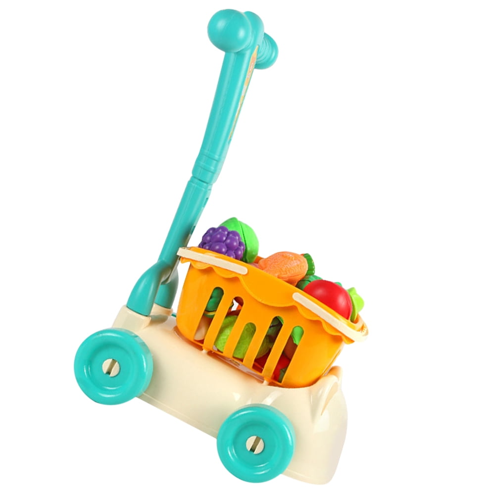 unbranded 1 Set of Supermarket Cart Shopping Cart Kids Playing House ...