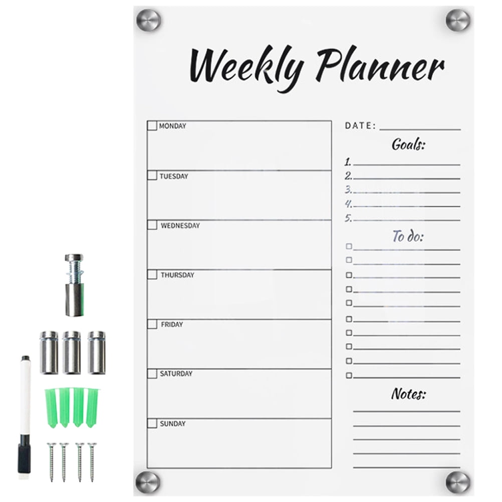 unbranded 1 Set of Weekly Plan Memo Board Creative Message Board ...