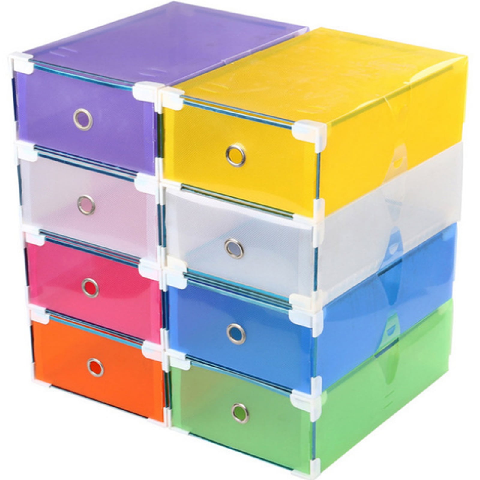 unbranded 10 PCS Women Shoes Storage for Shelves Multi Color Drawers ...