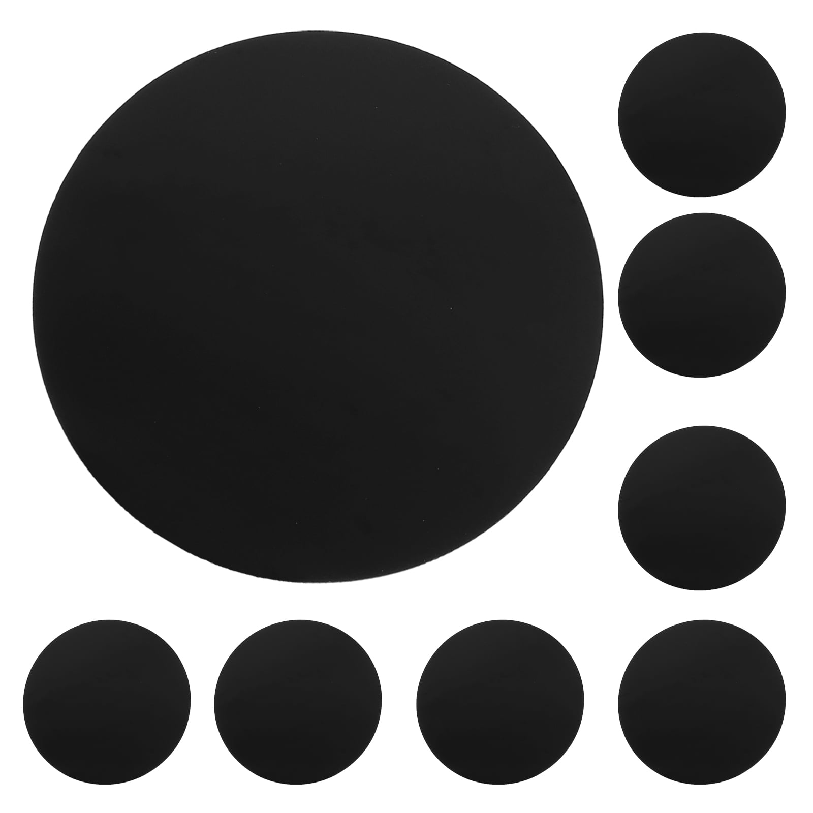 Set of 10 Black Acrylic Disc Bases for Doll Models, Mini Doll Supports, - Walmart.com