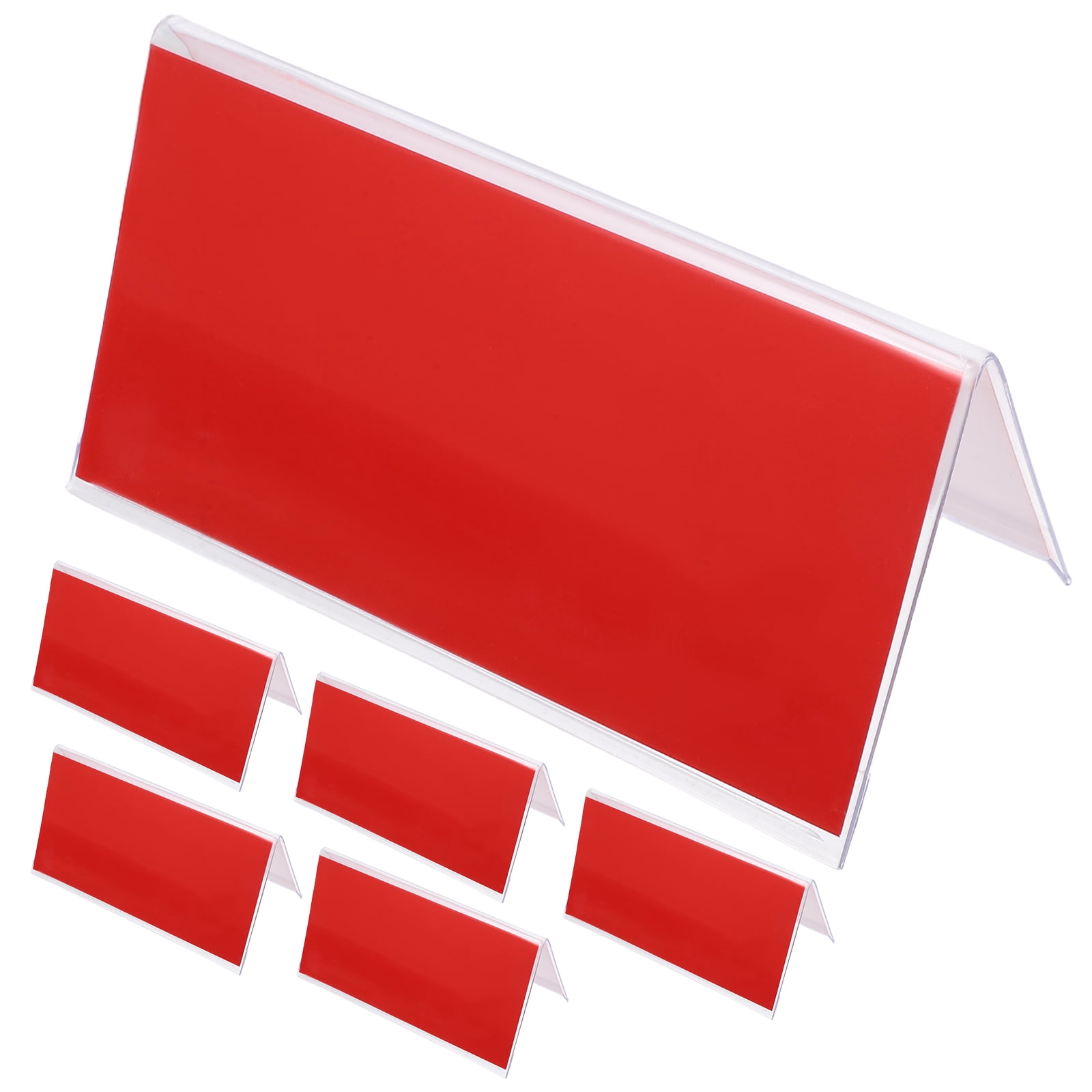 unbranded 10 Pcs Acrylic Name Tags for Desk Meeting Card Sign Paper ...