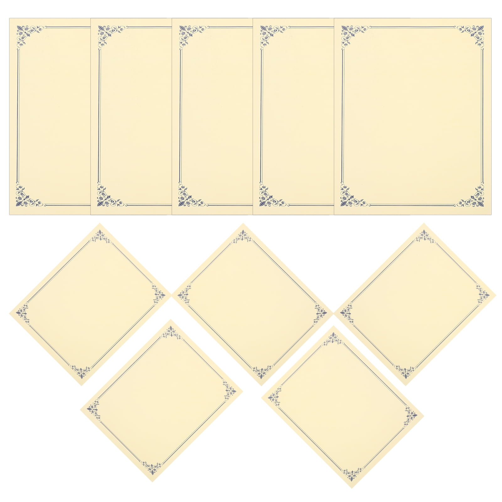 unbranded 10 Pcs Blank Certificate Papers Graduation Diploma Award ...