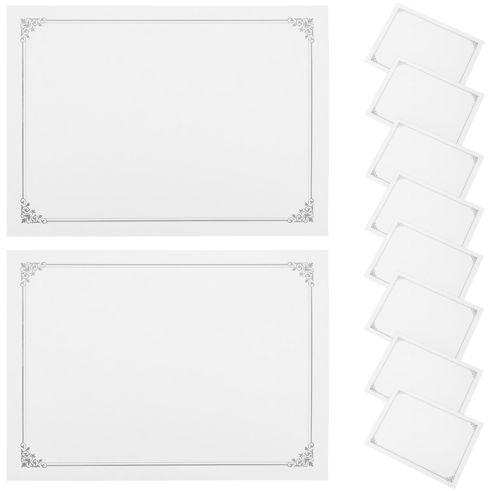 unbranded 10 Pcs Blank Certificates High School Diploma Paper Parchment ...
