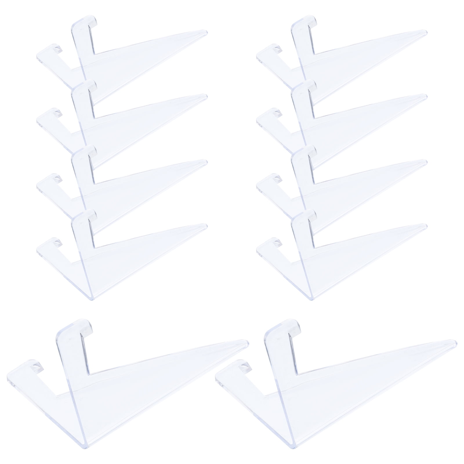 unbranded 10 Pcs Card Display Stand Easels Desktop Office Transparent ...