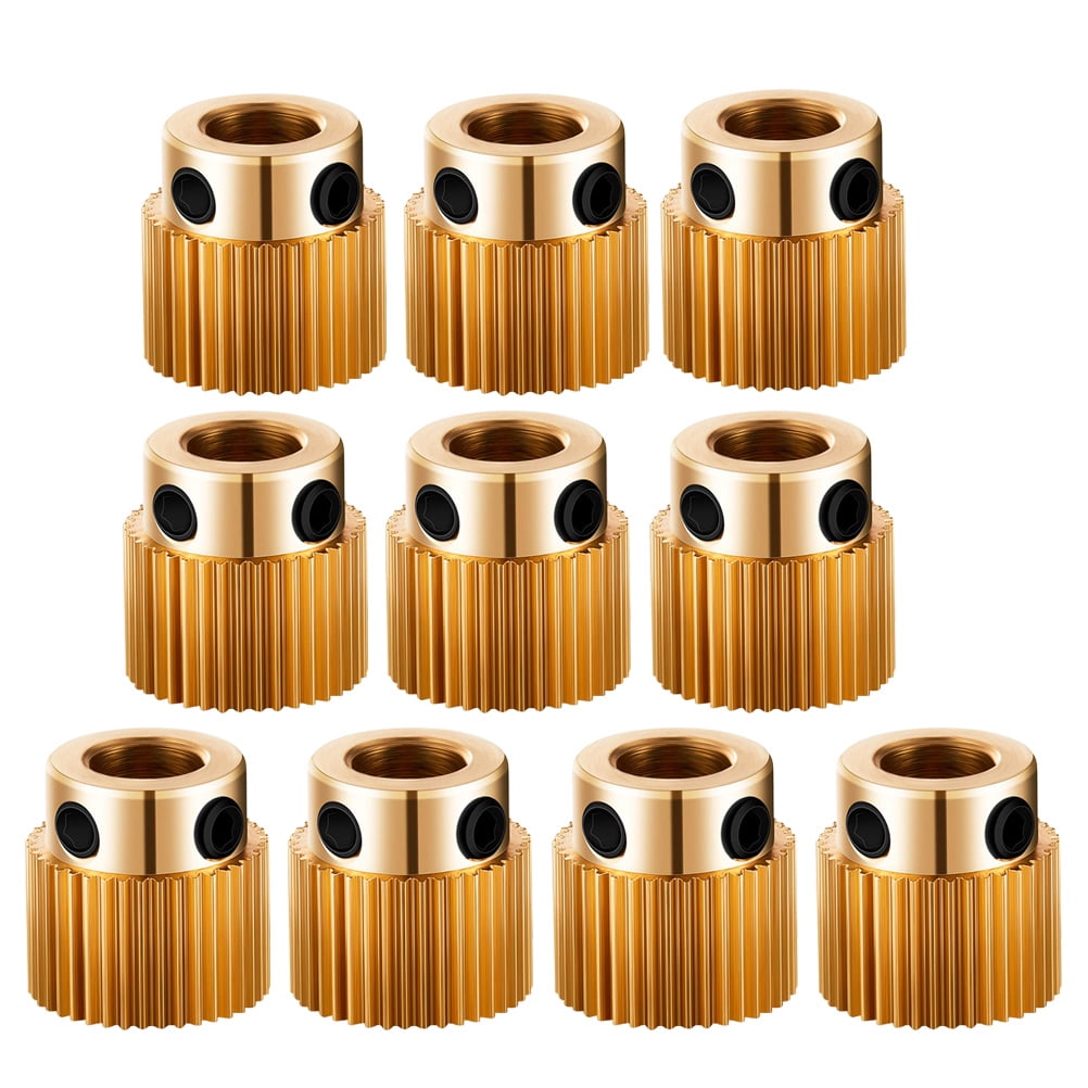 unbranded 10 Pcs Caulking Feed Gear D Printer Gear Printer Extruder ...