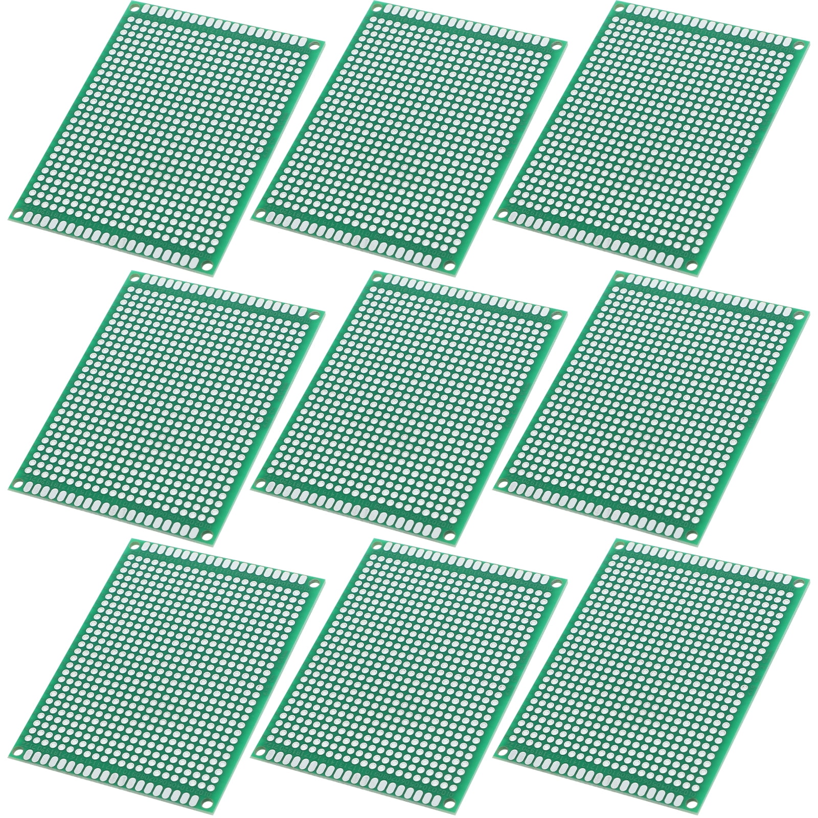 unbranded 10 Pcs Circuit Board DIY Boards for Electronic Projects Green ...