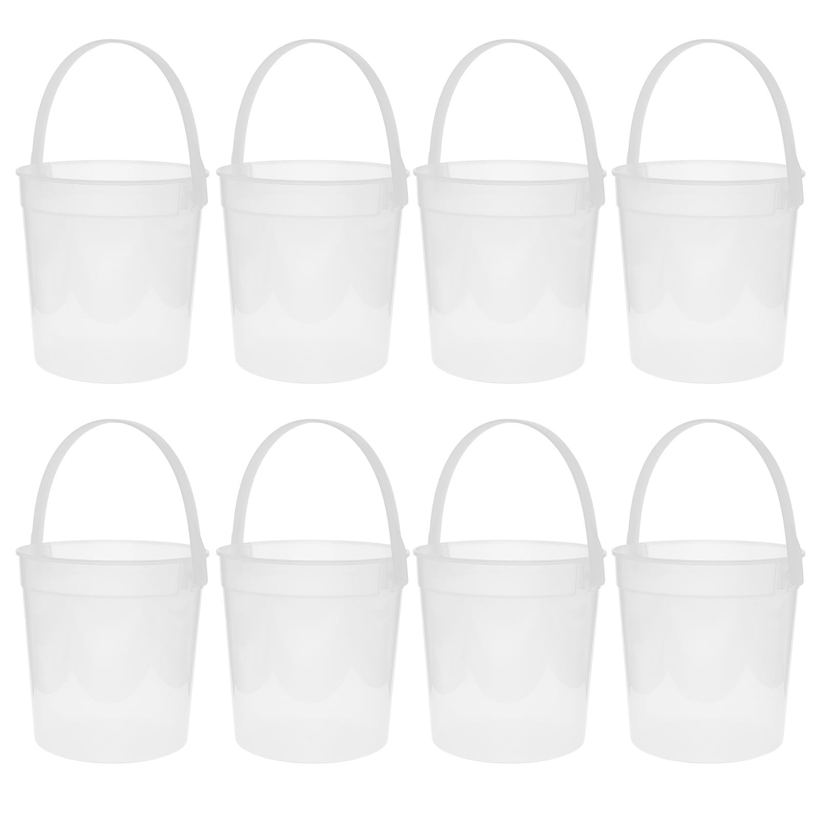 unbranded 10Pcs Milk Tea Container Clear Drink Bucket Food Storage ...