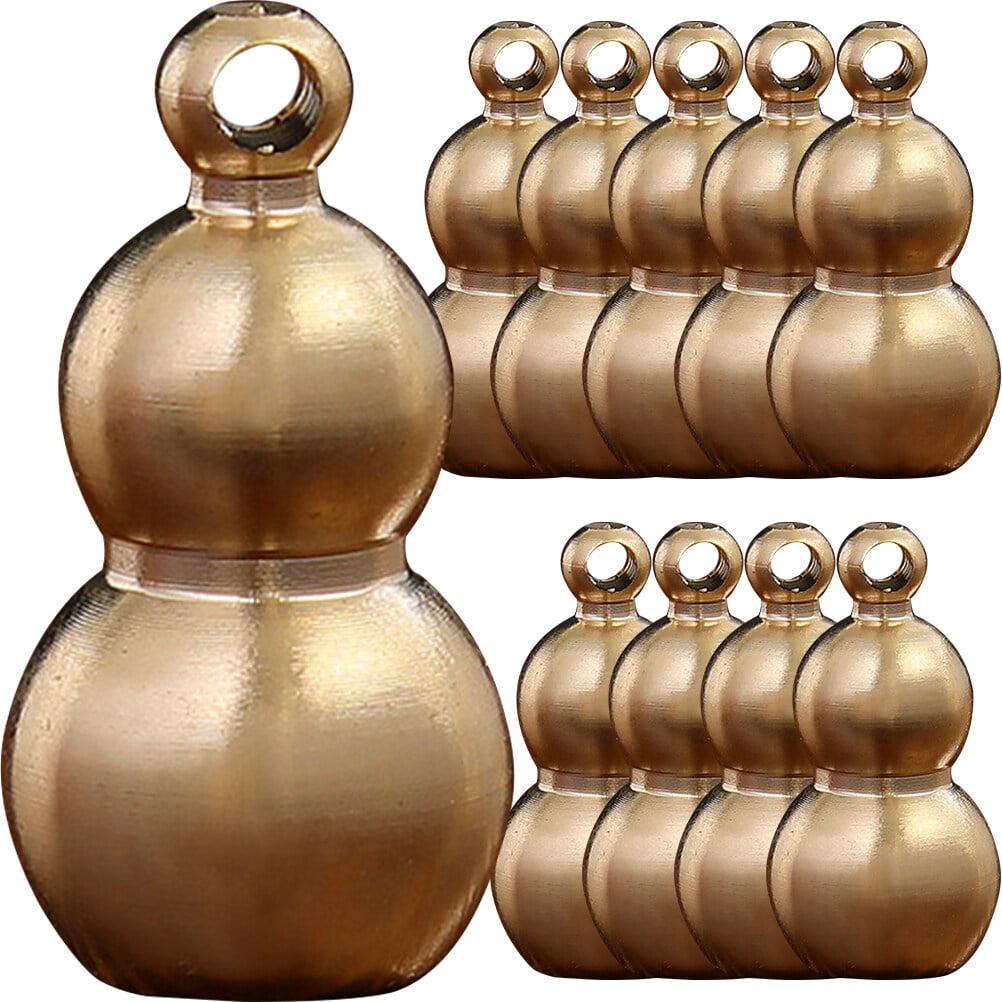 unbranded 10 Pcs Craft Bells Brass Gourd Gourd Statue 1.1x1.1x2.2cm ...