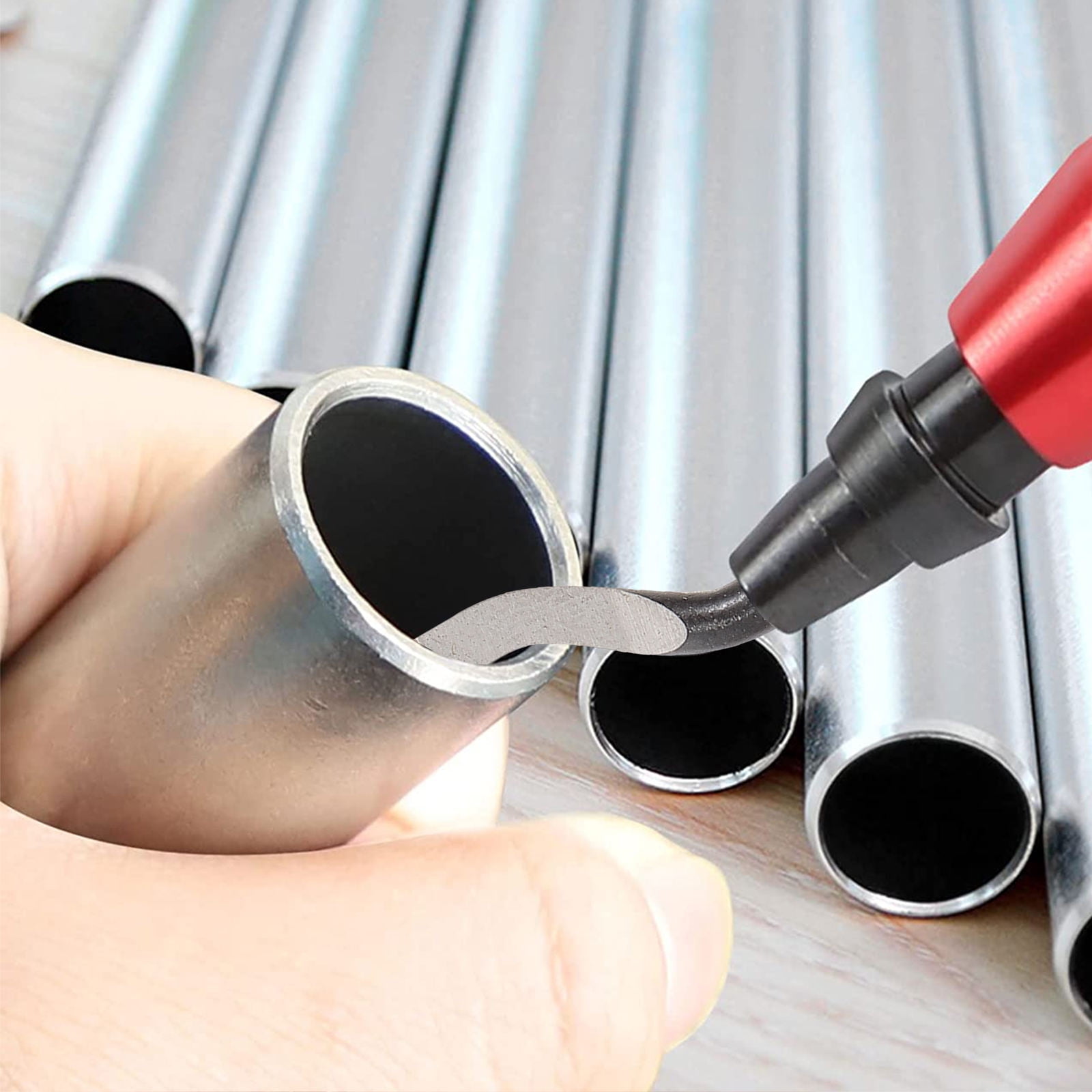 unbranded 10 Pcs Deburring Blade Removal Knife Cutter Rotary Tool Black ...