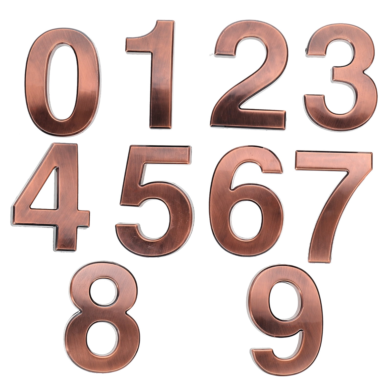 unbranded 10 Pcs House Number Sign Numbers Hotel Sticker Mailbox Office ...