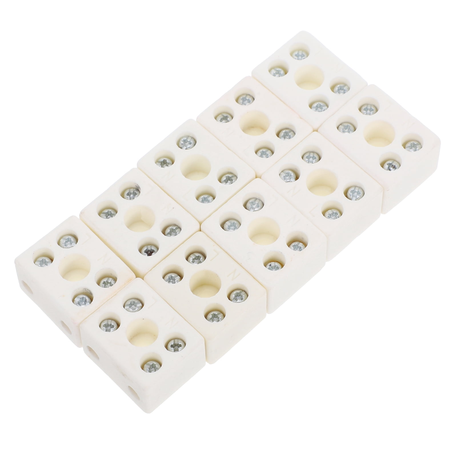 FONDOTIN High Temp Wire Connectors Terminal Blocks 10Pcs High ...