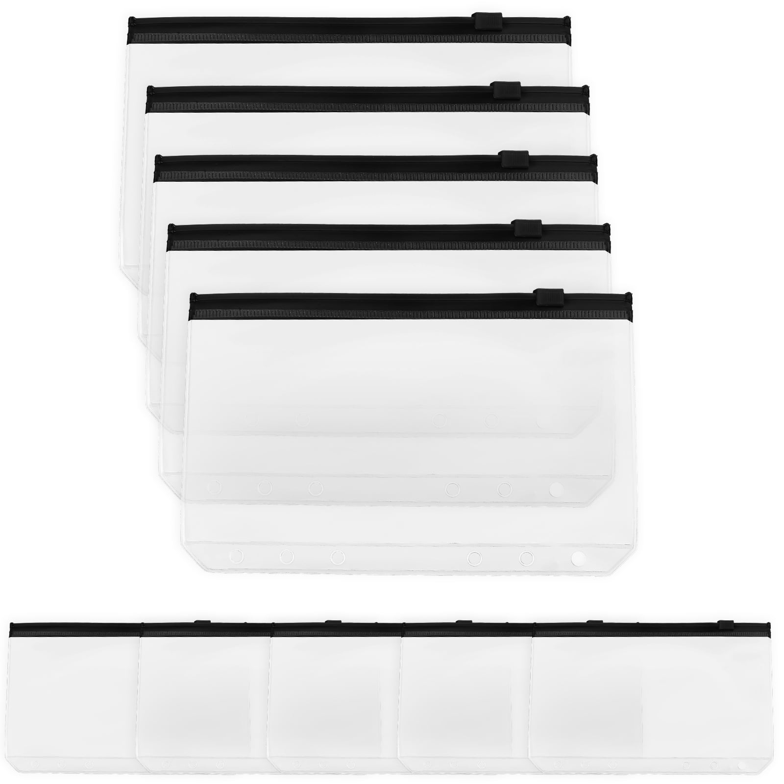 unbranded 10 Pcs Loose-leaf Pouches Storage Pocket Folders Receipt ...