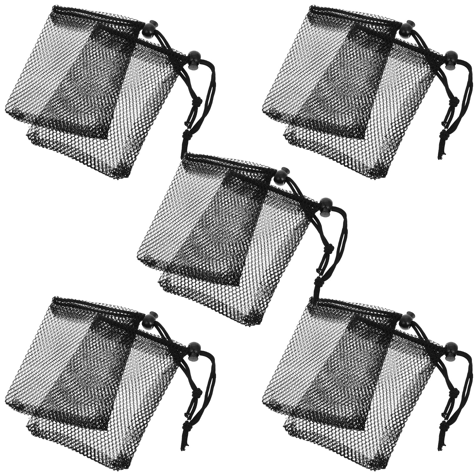 unbranded 10 Pcs Mesh Storage Bag Drawstring Small Bags Multifunctional ...