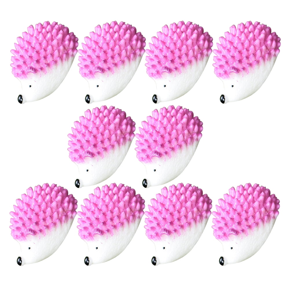 unbranded 10 Pcs Mini Hedgehog Model Hedgehogs Garden Statue Miniature ...