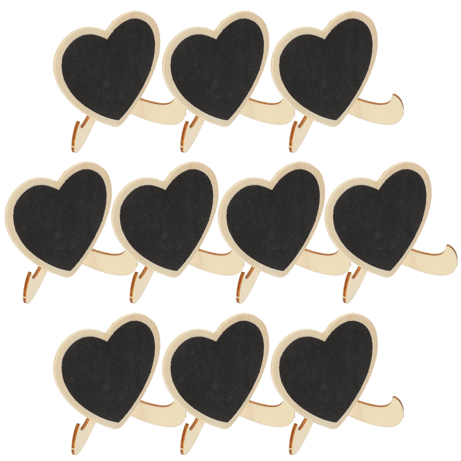 unbranded 10 Pcs Mini Sign Chalkboard Slates Heart Chalkboard 7.5X7X0 ...