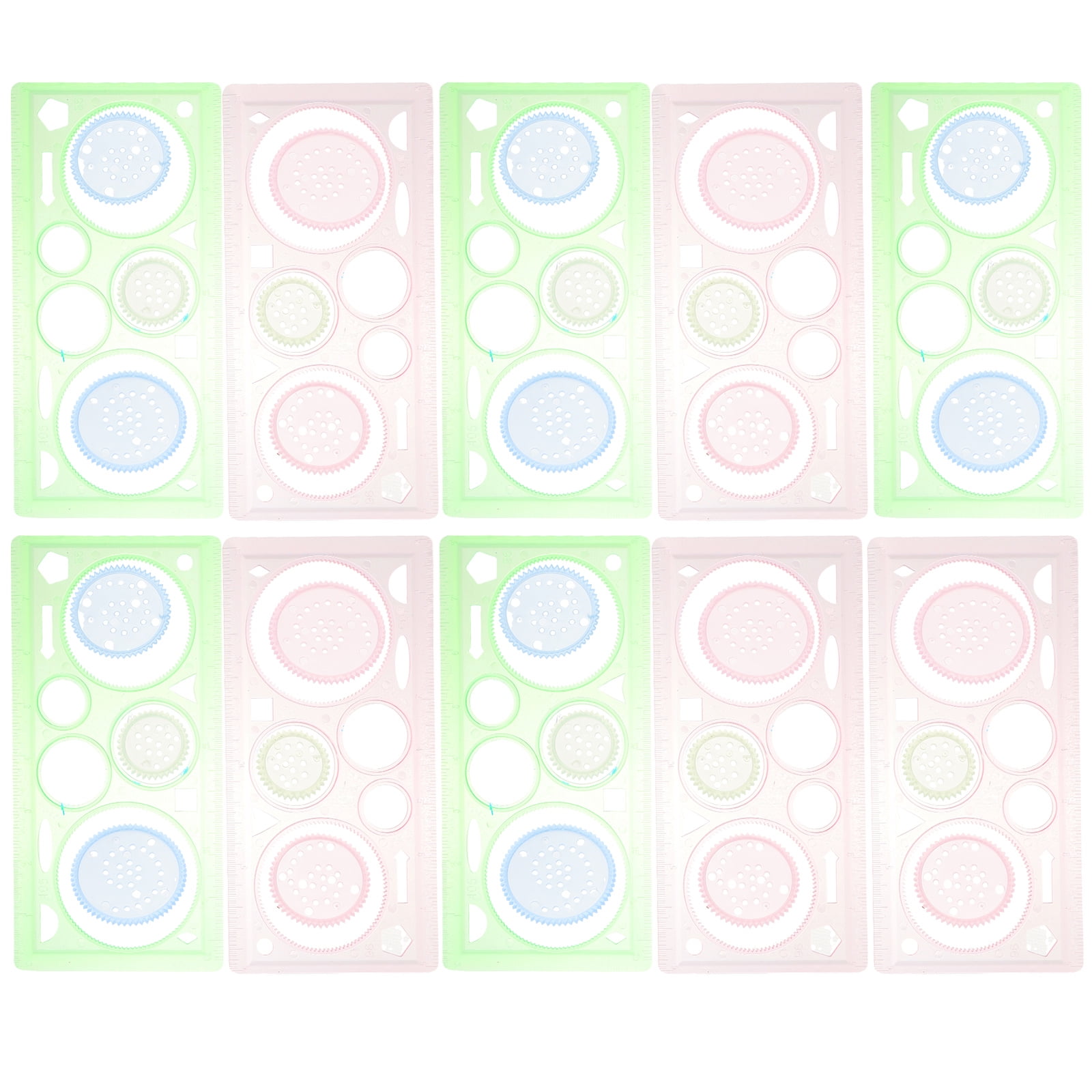 unbranded 10 Pcs Painting Stencils.stencils Measuring Templates Ruler ...