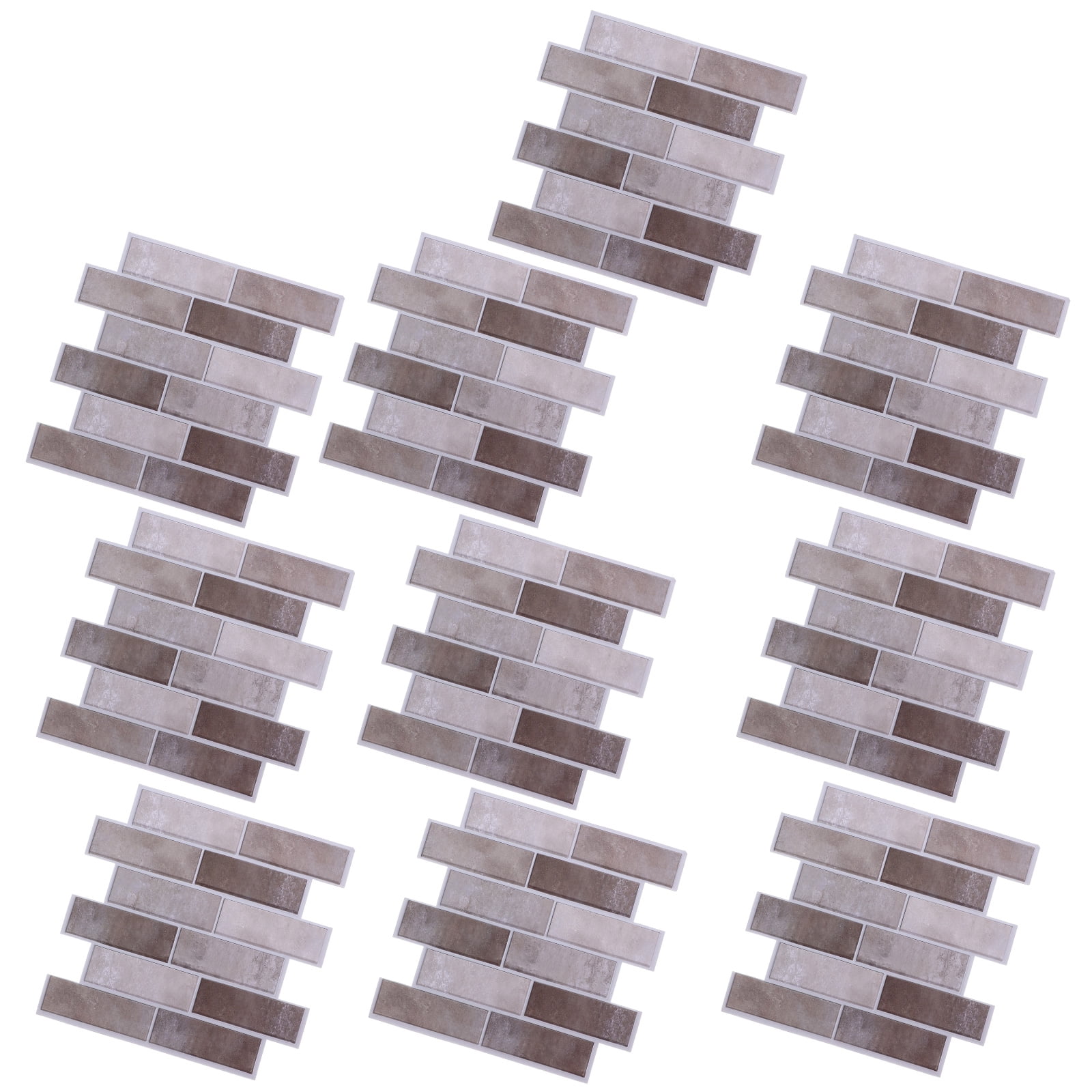 unbranded 10 Pcs Peel and Stick Tile Backsplash Faux Brick Wallpaper ...