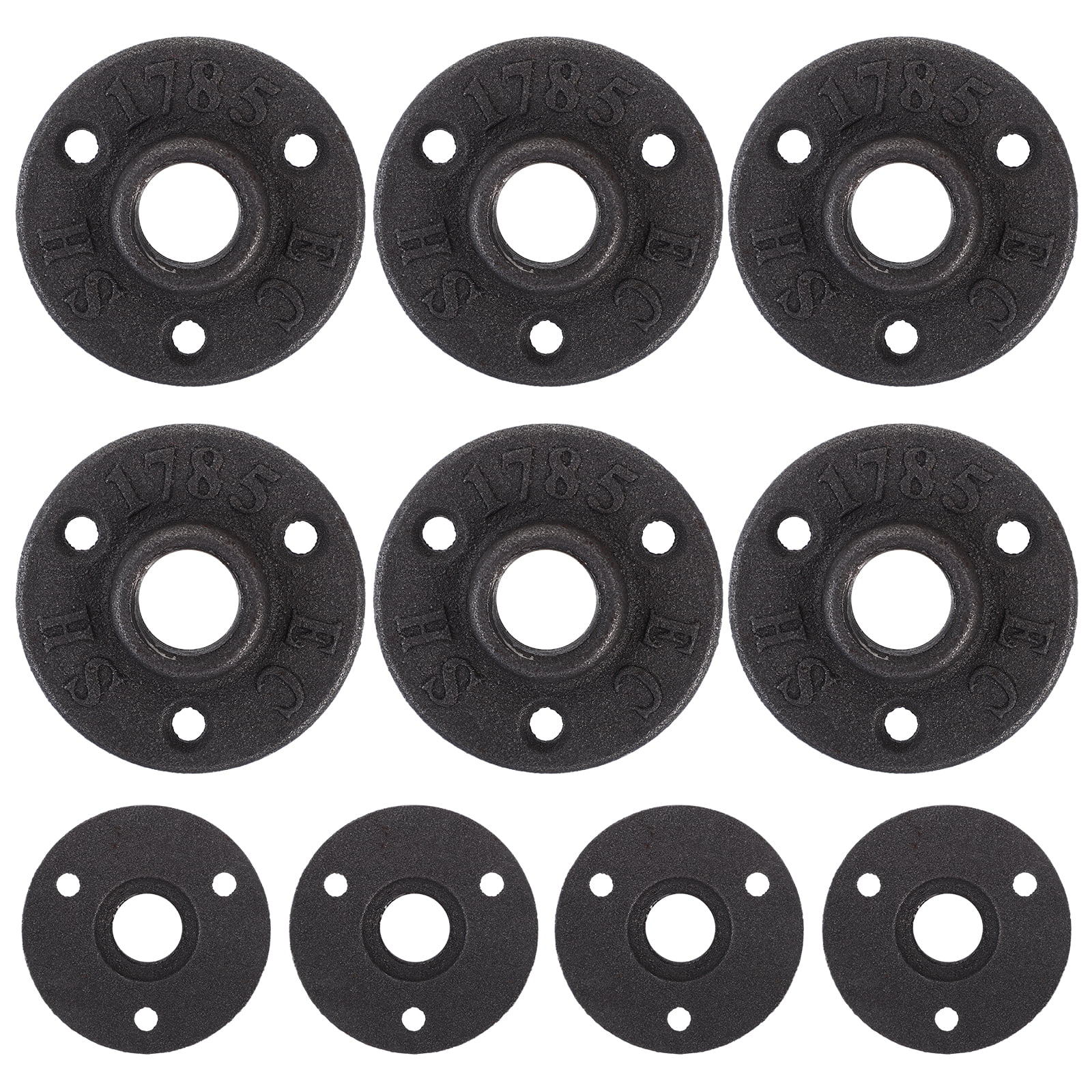 unbranded 10 Pcs Pin Press Plate Wrench Malleable Floor Flange Size 2 ...