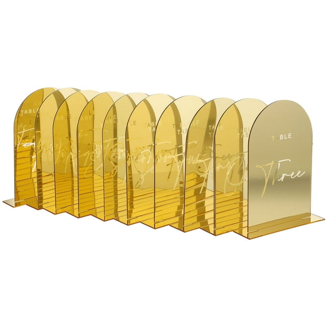 unbranded 10 Pcs Poster Elegant Table Number Stand Place Card Sign ...