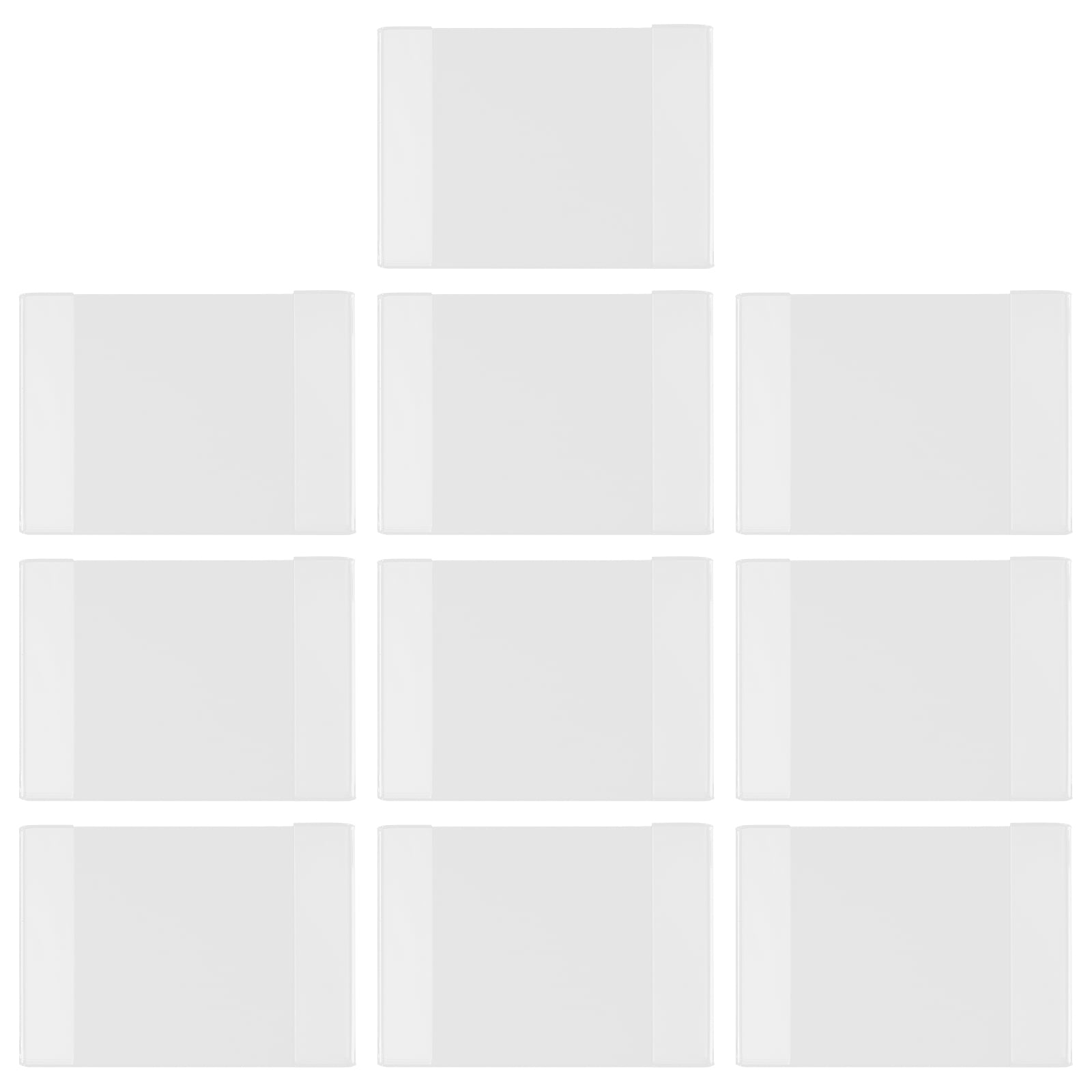 unbranded 10 Pcs Price Tag Display Transparent Rack Sign Labels Holders ...