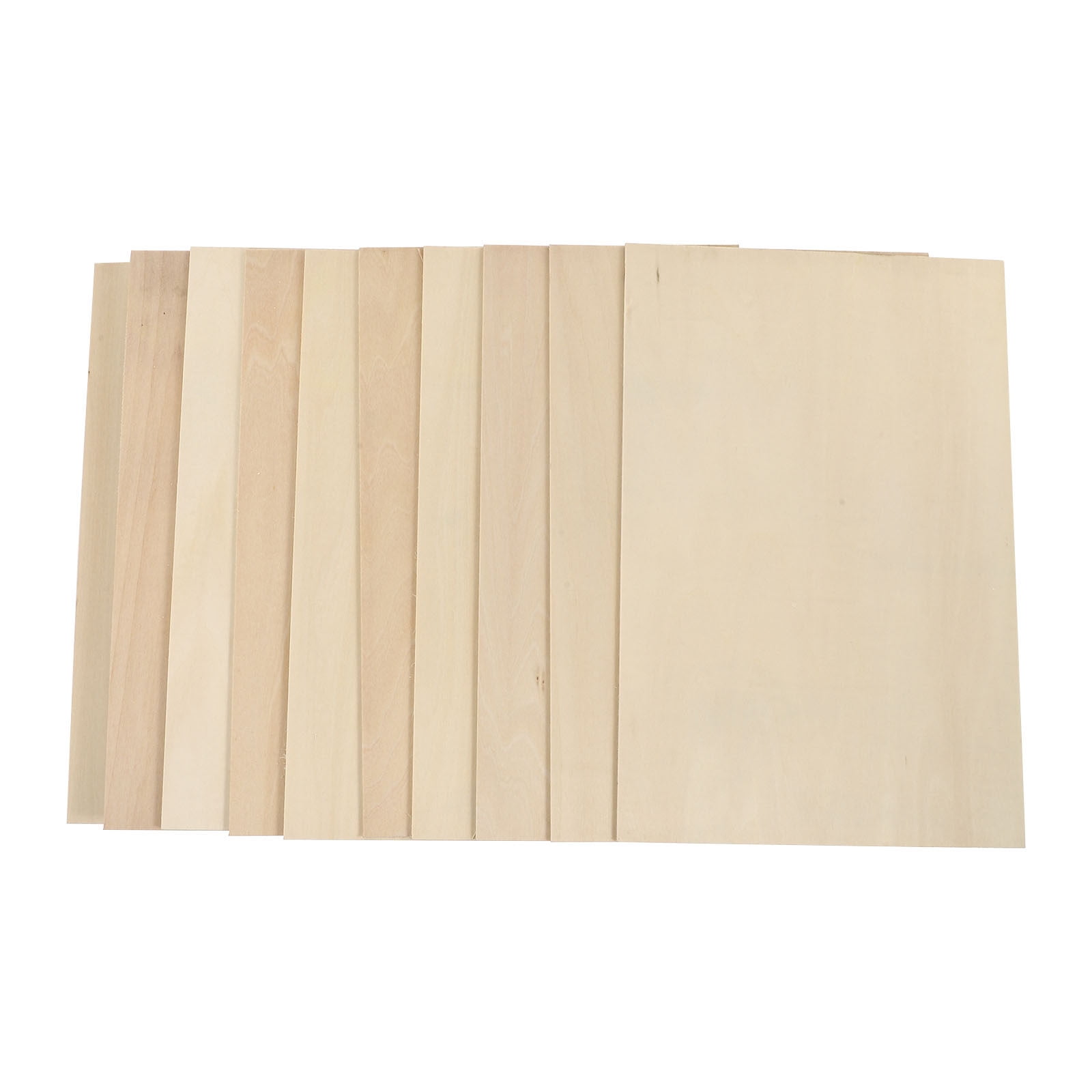 unbranded 10 Pcs Pyrograph Model Basswood Layer Board Bendable Plywood ...