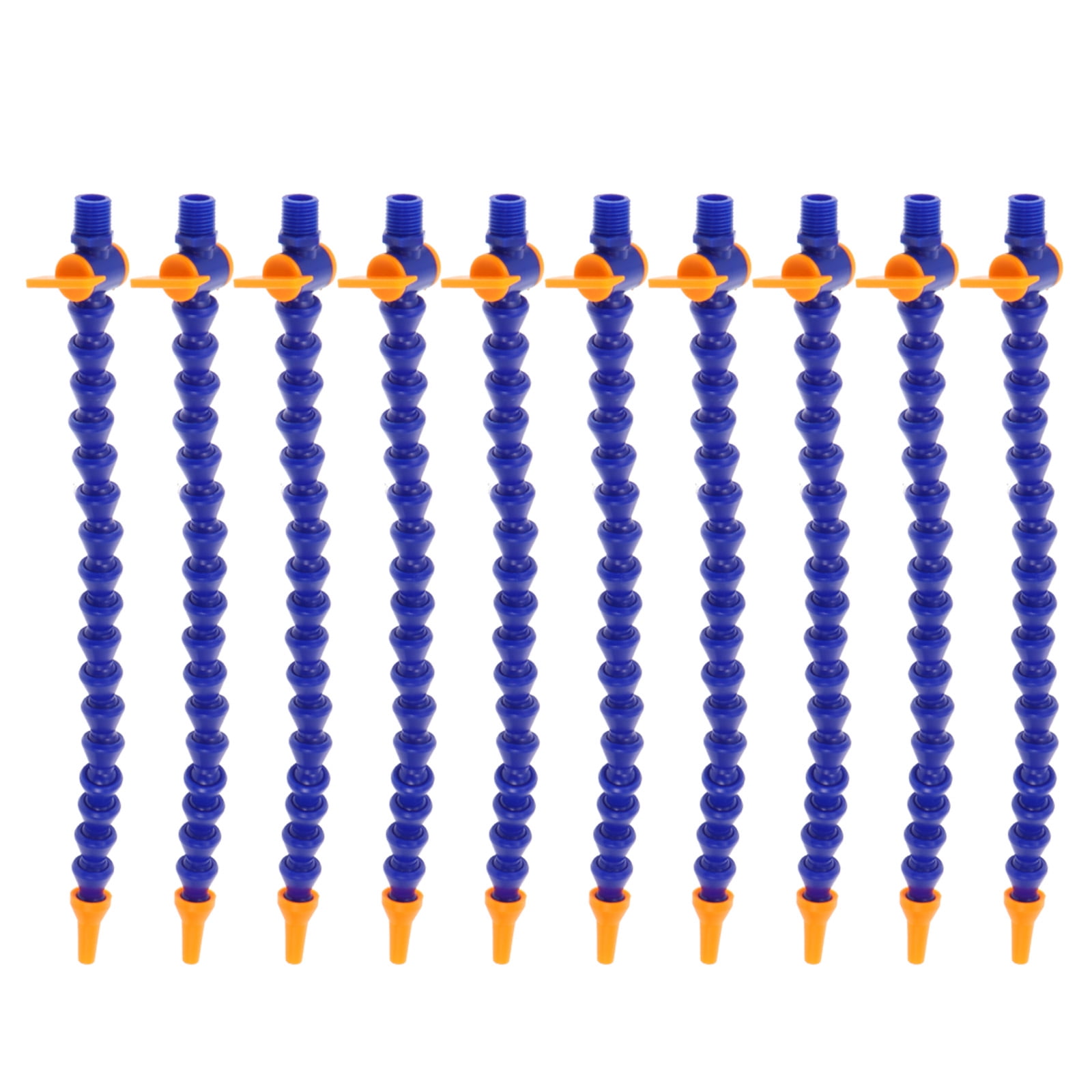 unbranded 10 Pcs Round Nozzle Cooling Plastic Flexible Radiator Hose ...