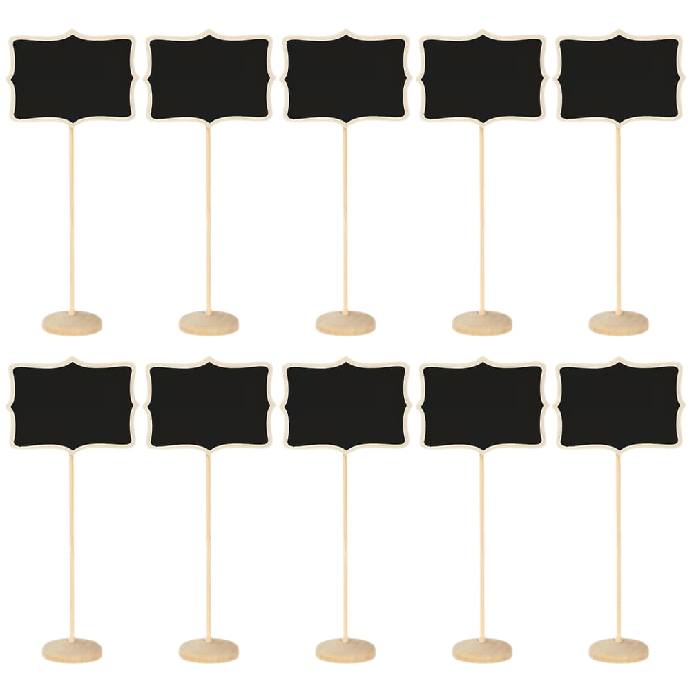 unbranded 10 Pcs School Signs Mini Blackboard Chalkboard Prop 18cm ...