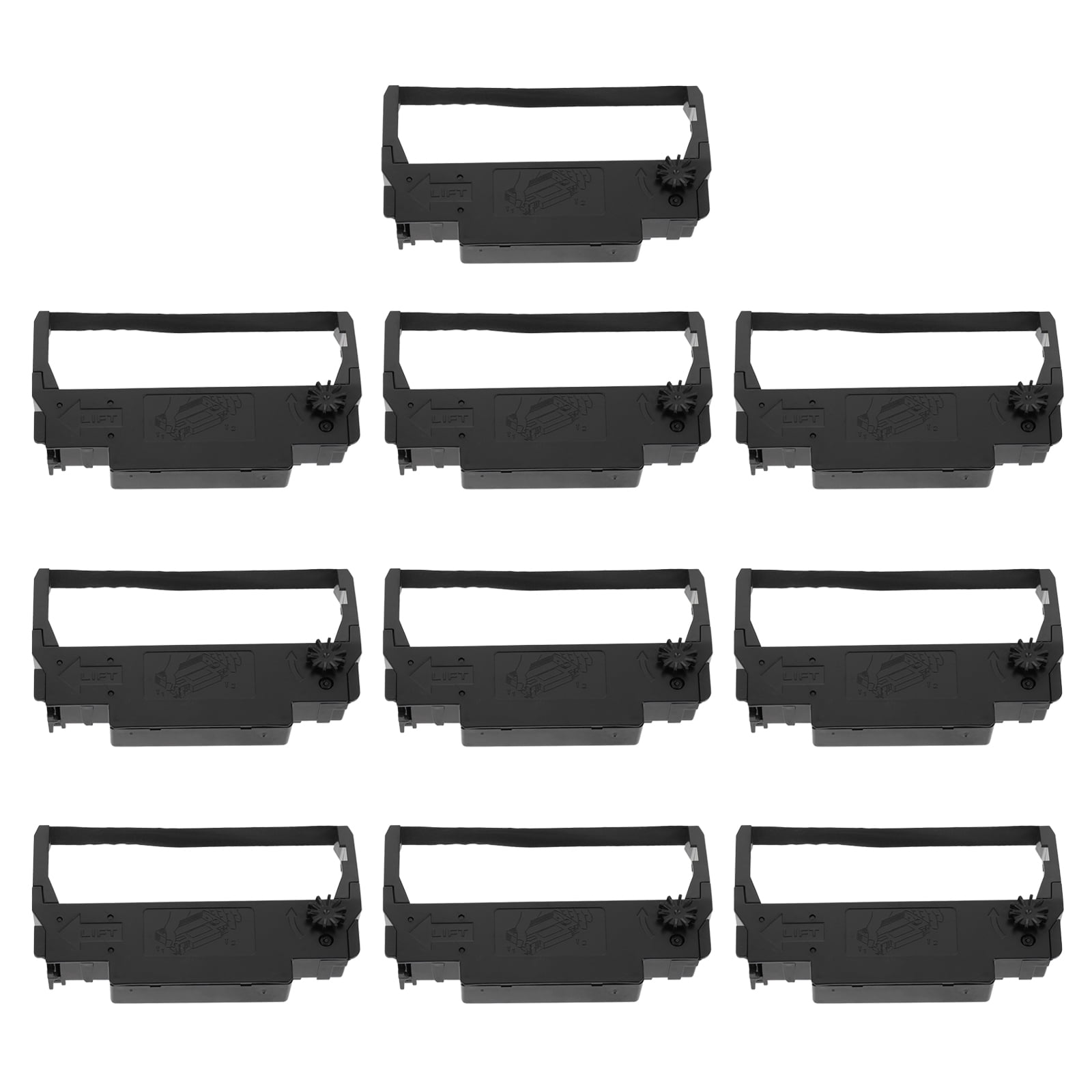 unbranded 10 Pcs Thermal Printer Label Cash Register Ink Ribbon Fade ...