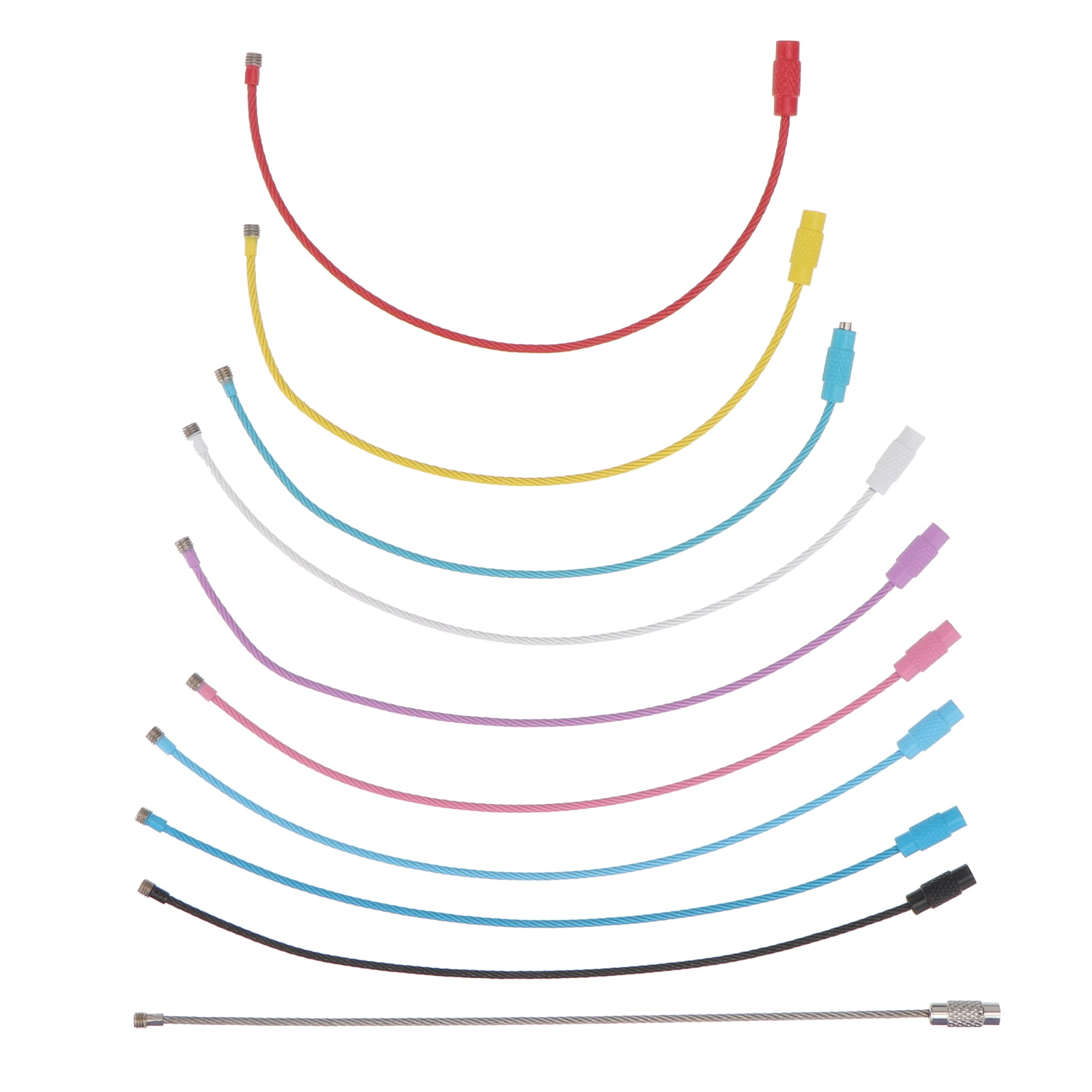 unbranded 10 Pcs Wire Rope Car Accessories Binder Tabs Rings of The Lid ...