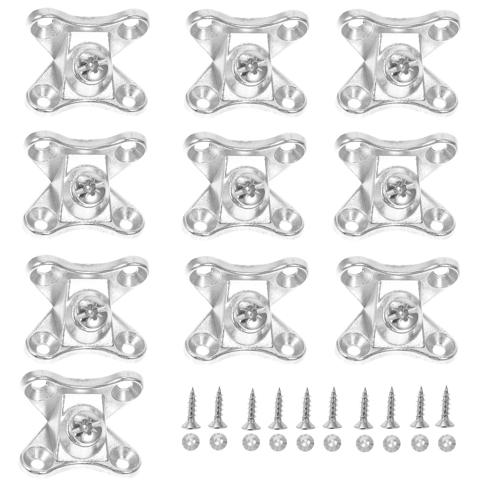 unbranded 10 Sets Folding Shelf Brackets Removable Angle Furniture ...