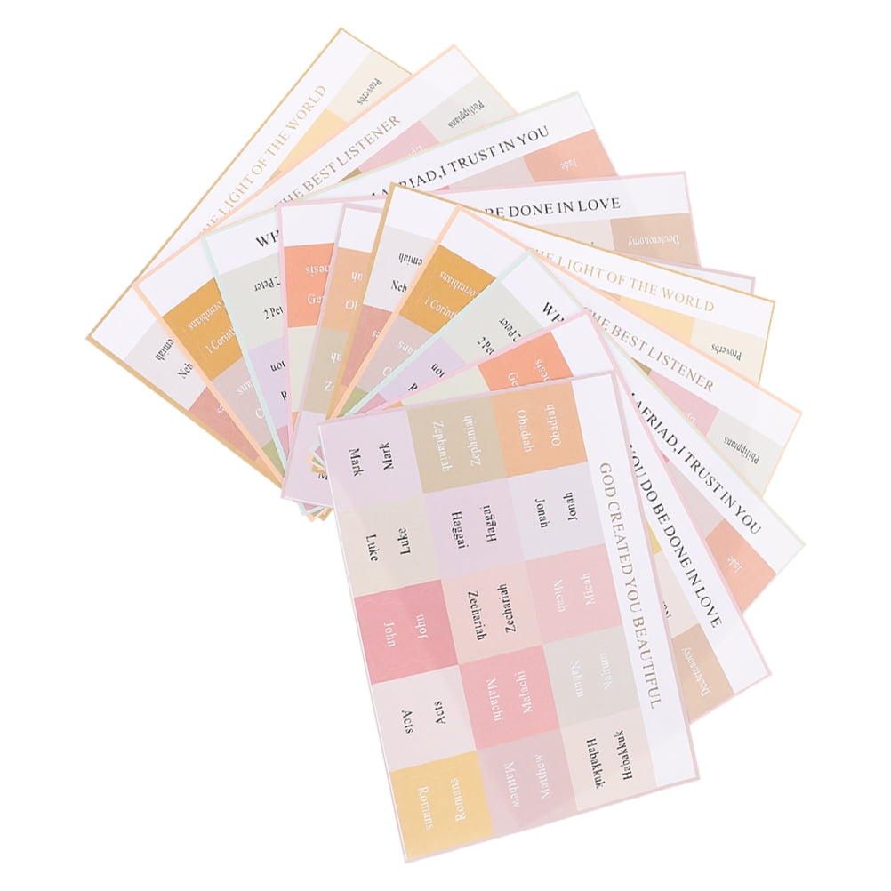 WHAMVOX Bible Tabs for Easy Reference with Assorted Color Paper ...