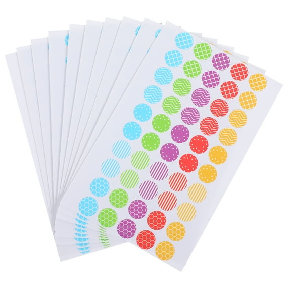 unbranded 10 Sheets Binder Ring Labels Hole Reinforcement Stickers ...