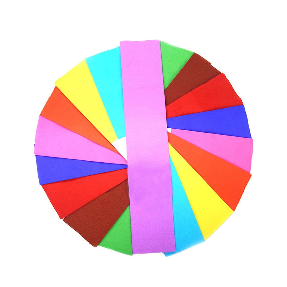 unbranded 10 Sheets Crepe Paper for DIY Drawing Kids Scrap Assorted ...