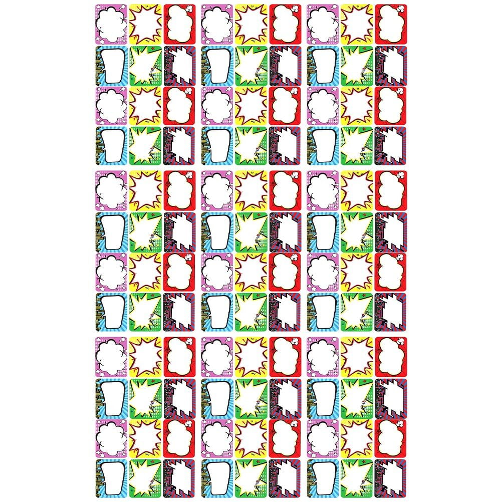 unbranded 10 Sheets Name Tag Stickers Adhesive Notes Burst Sign ...